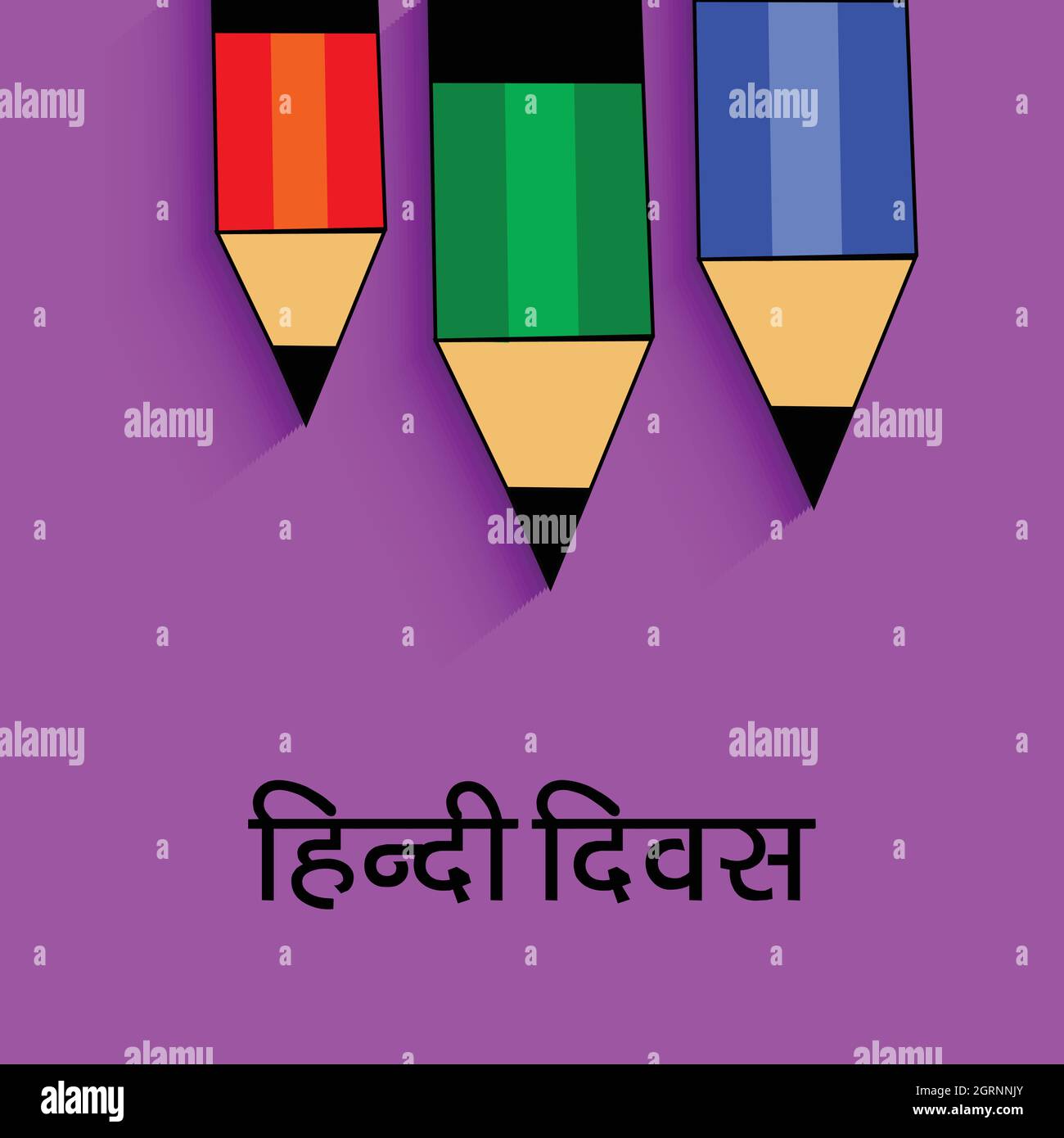 Hindi Divas Background Stock Vector Image & Art - Alamy