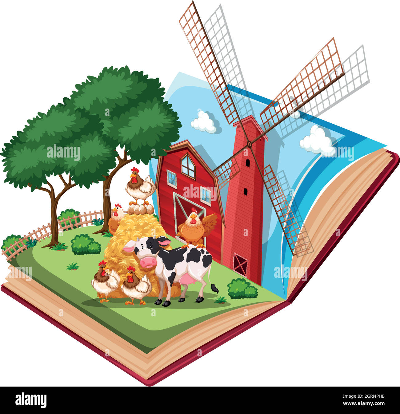 Farm book pop up Stock Vector Image & Art - Alamy