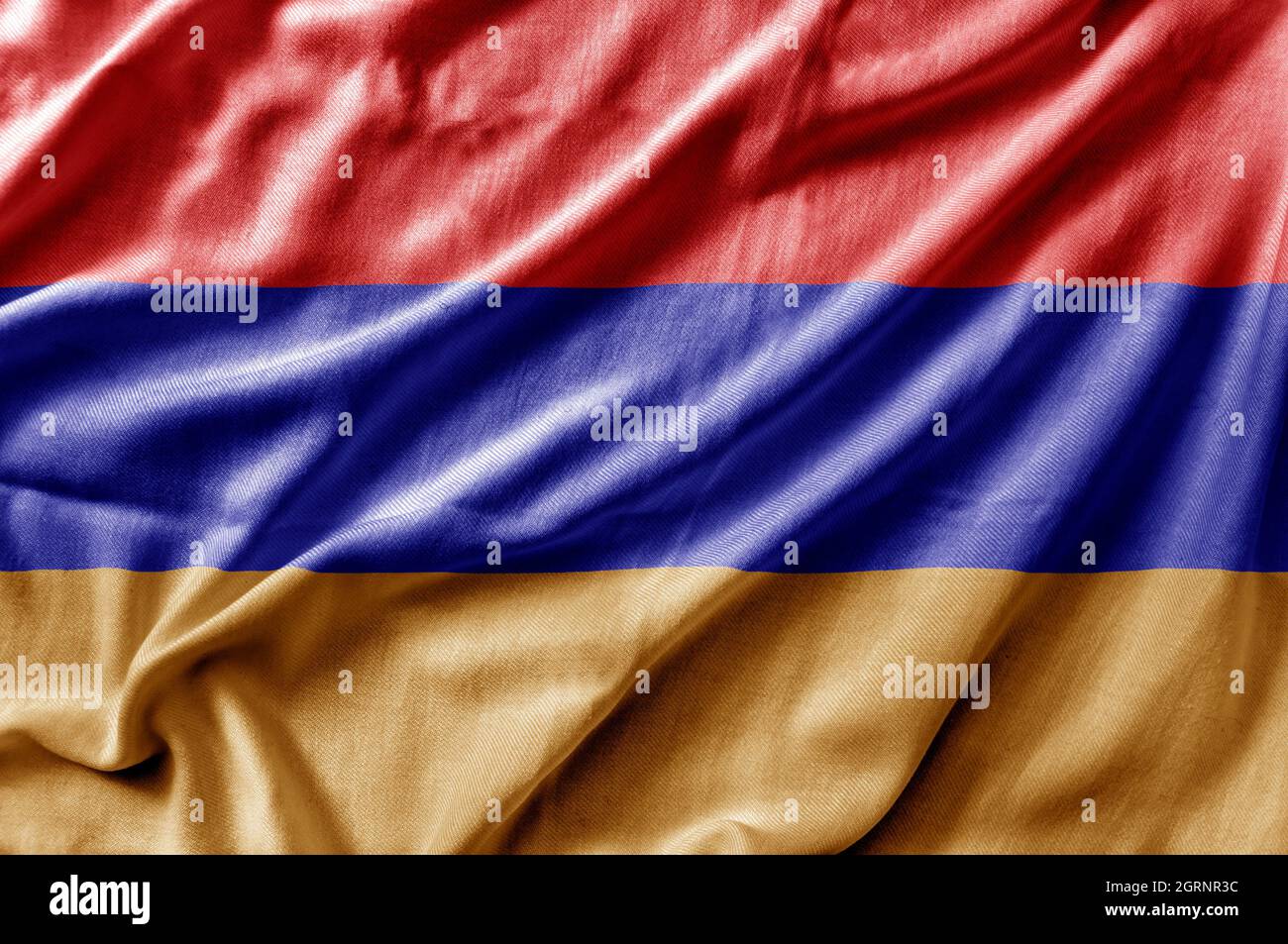 Waving detailed national country flag of Armenia Stock Photo - Alamy