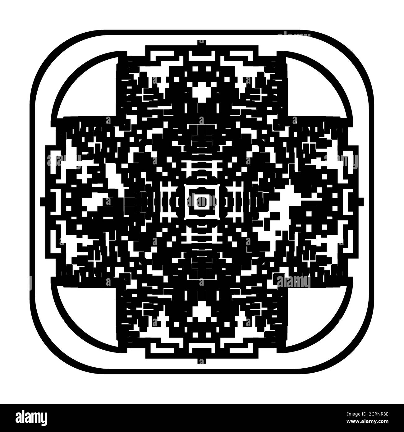 Geometric Element, Pixel Art - Minimalist Abstract Symbol Pattern for ...