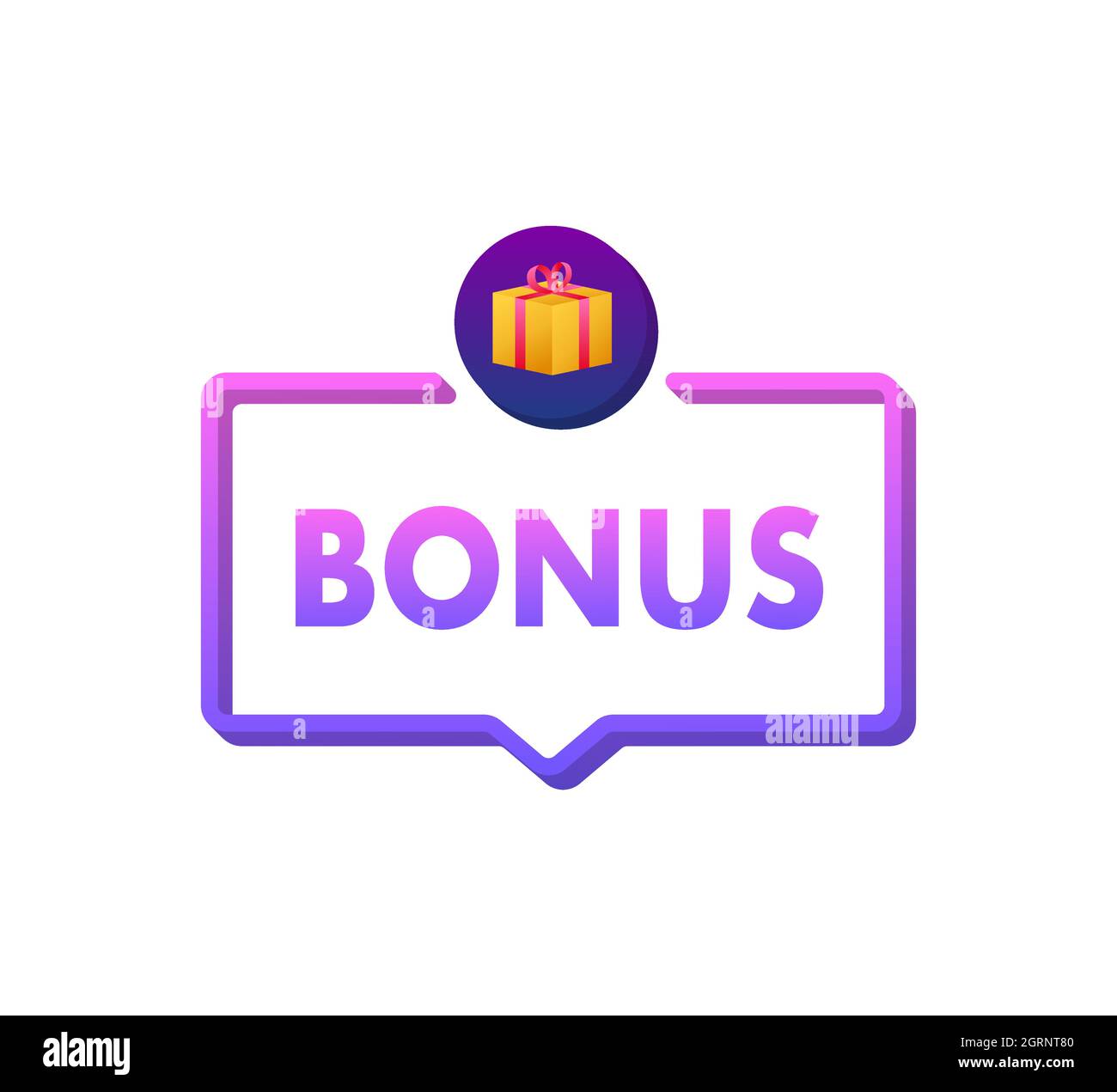 Bonus for promotion design. Surprise banner. Discount banner promotion ...