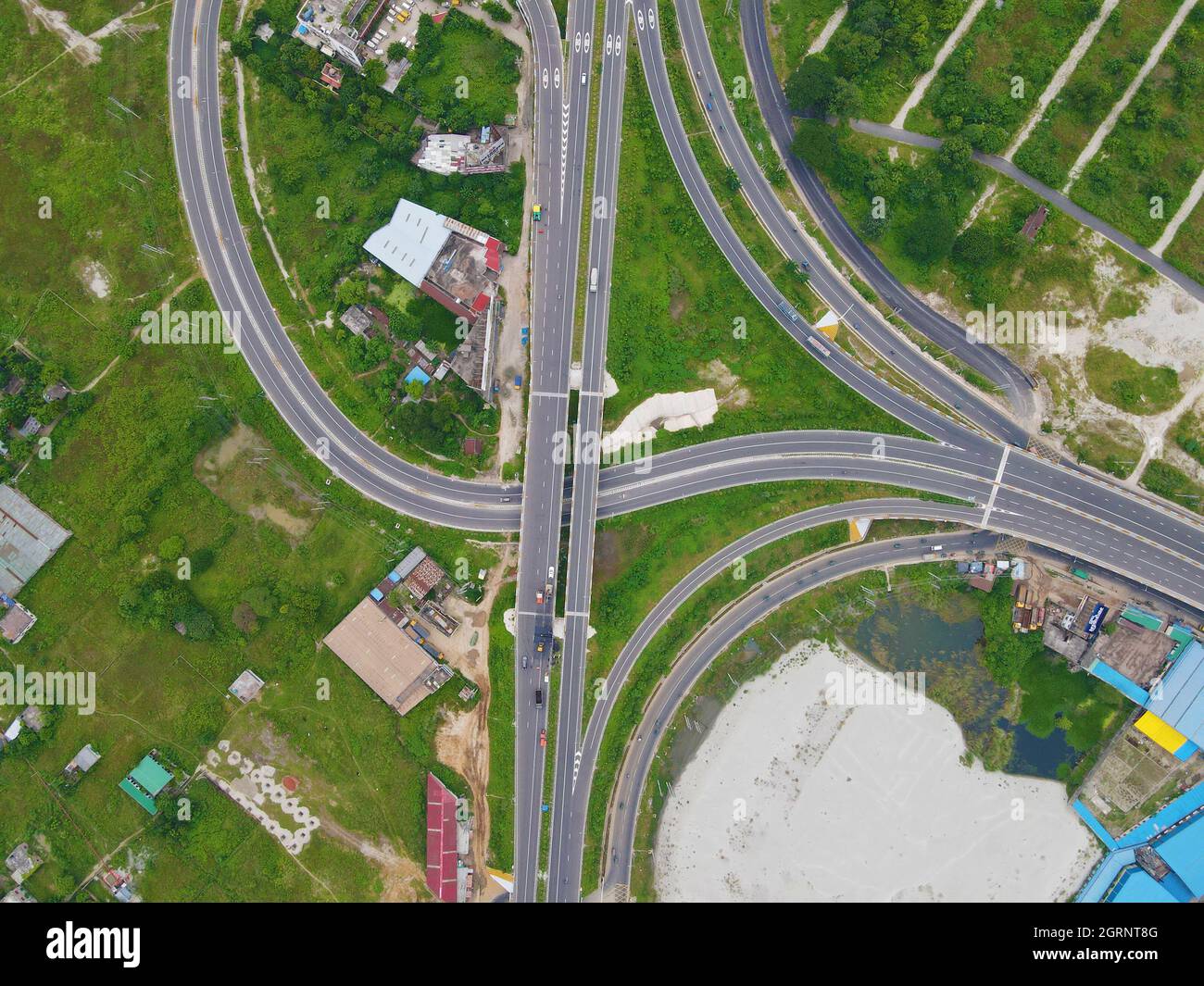 Six lane highway hi-res stock photography and images - Alamy