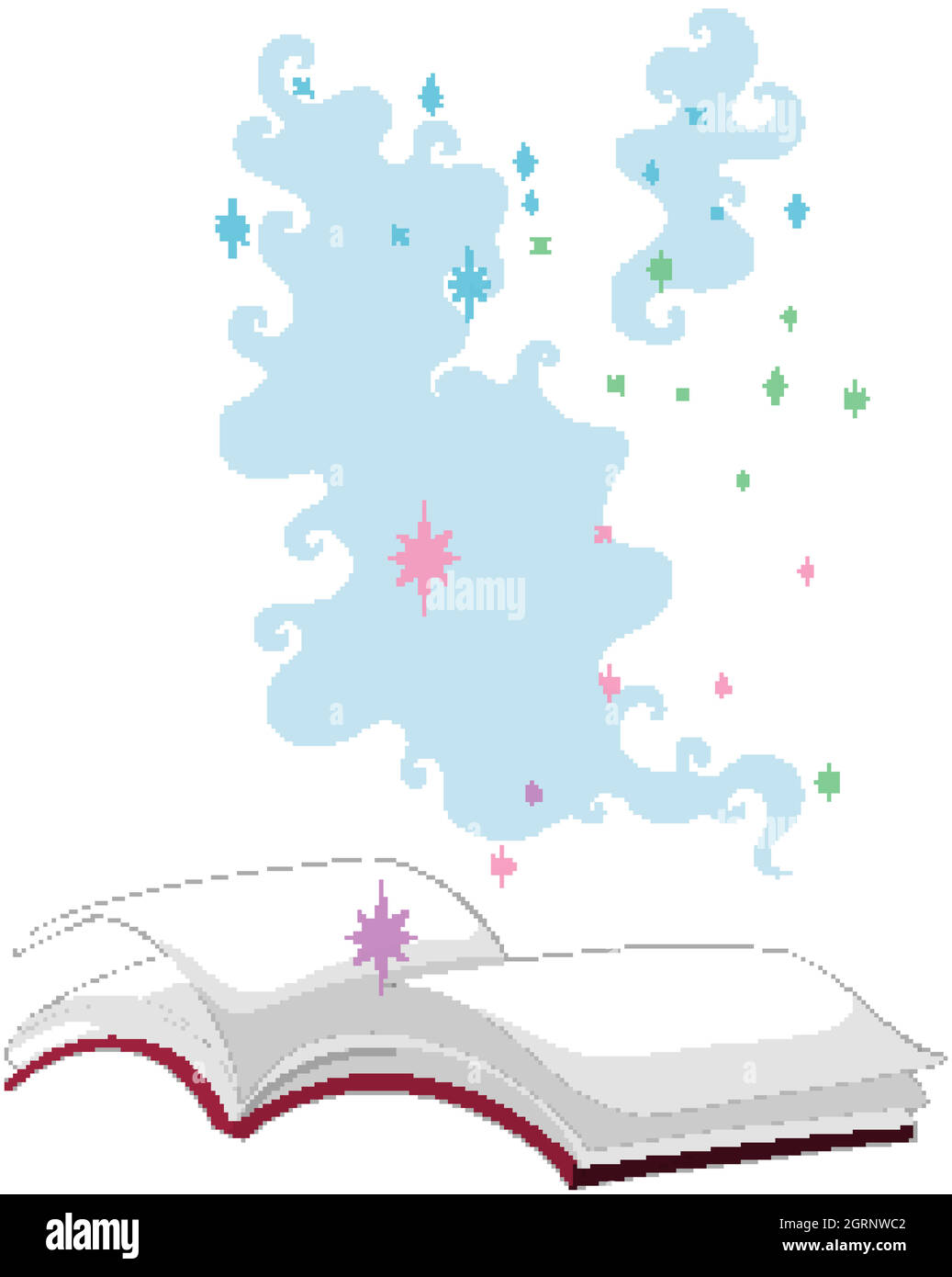 Magic book cartoon style hi-res stock photography and images - Alamy