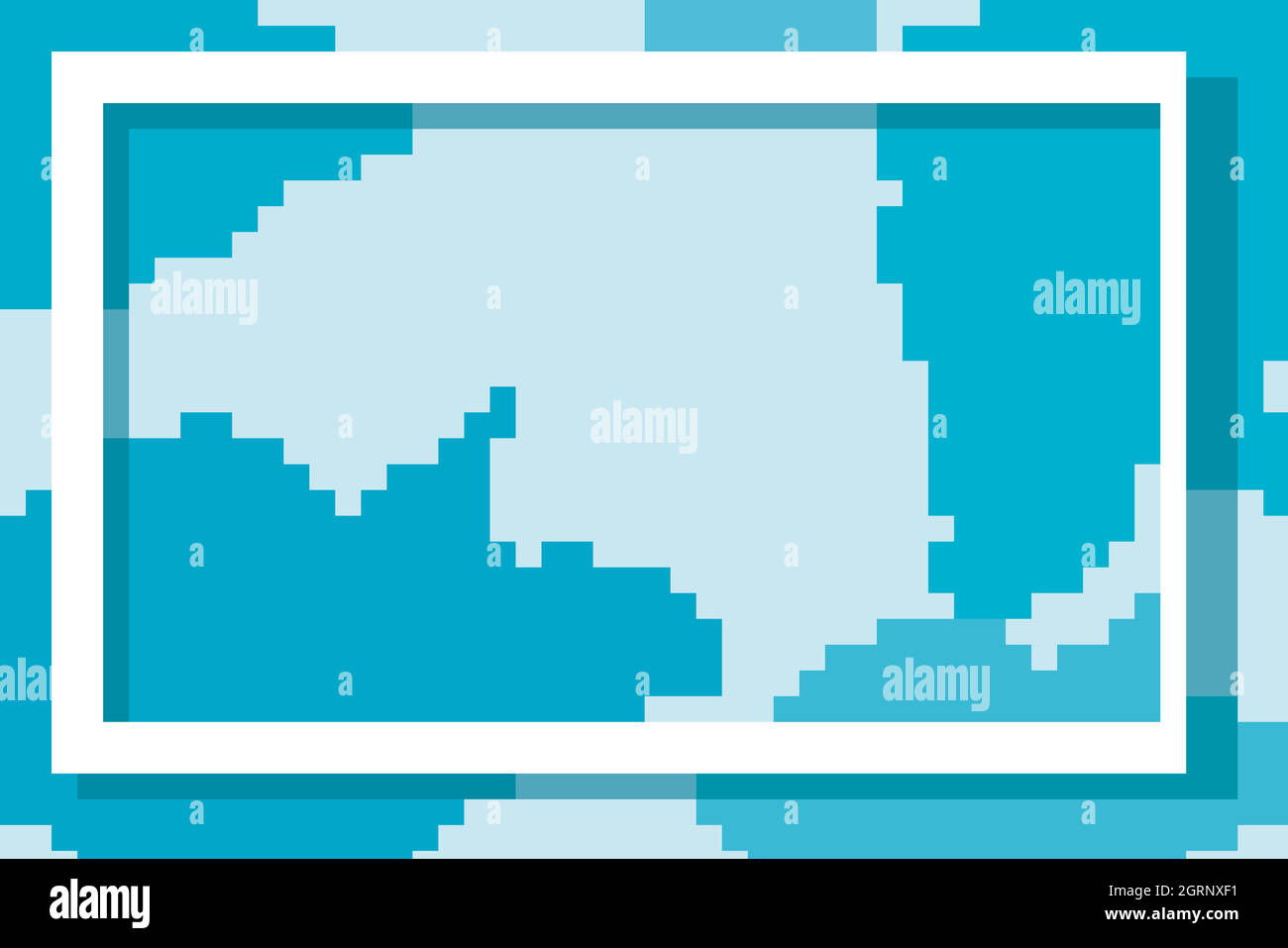 Frame design in blue color Stock Vector Image & Art - Alamy