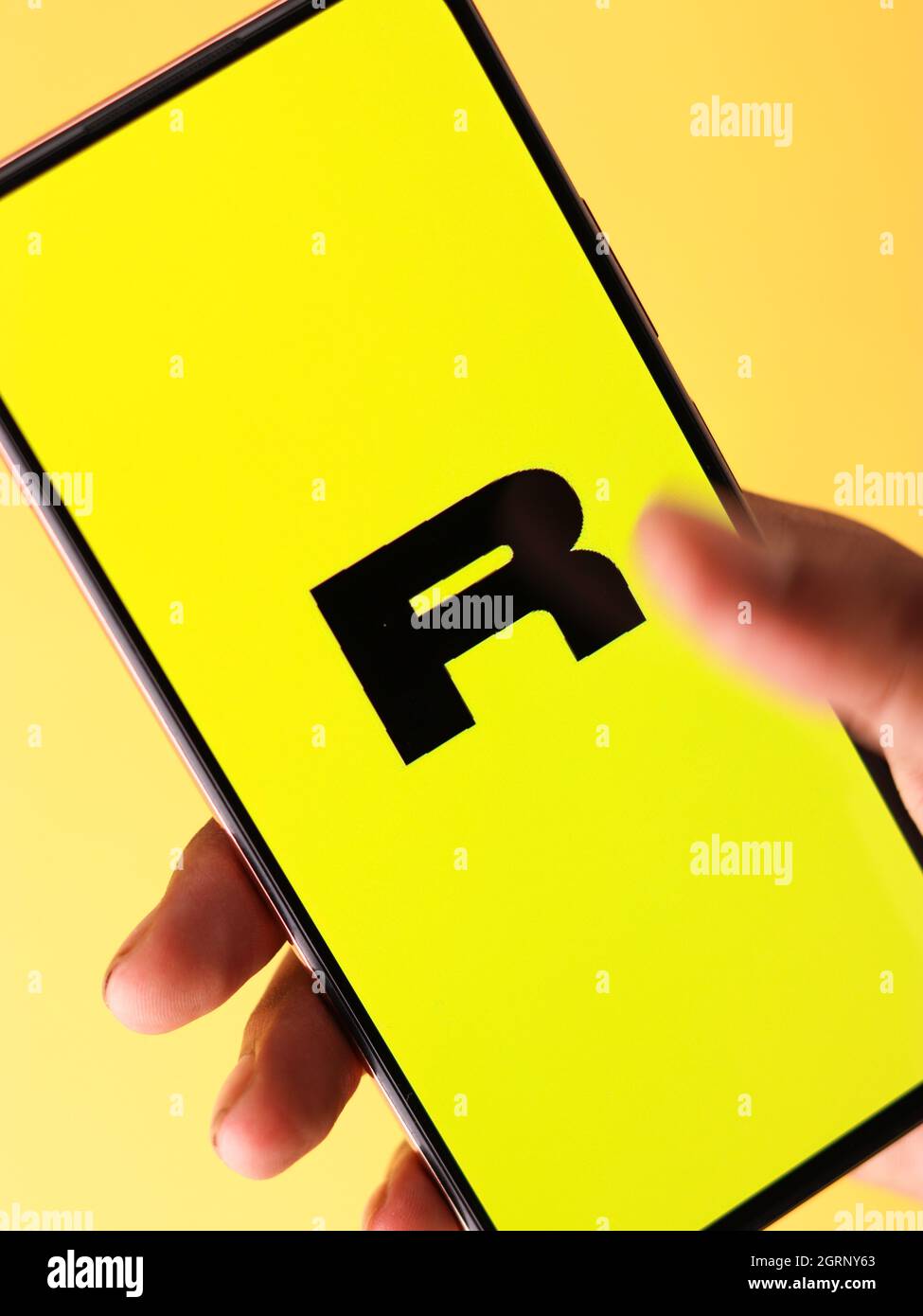 West Bangal, India - September 28, 2021 : Rarible logo on phone screen ...