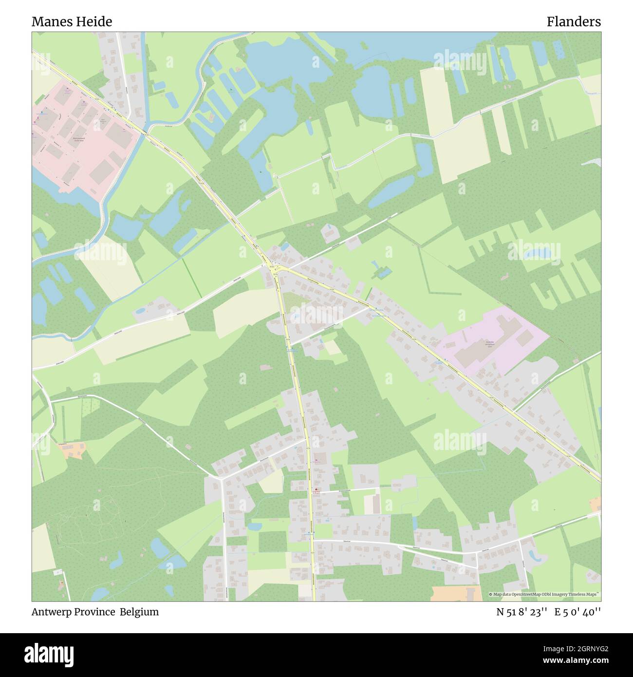 Manes Heide, Antwerp Province, Belgium, Flanders, N 51 8' 23'', E 5 0 ...