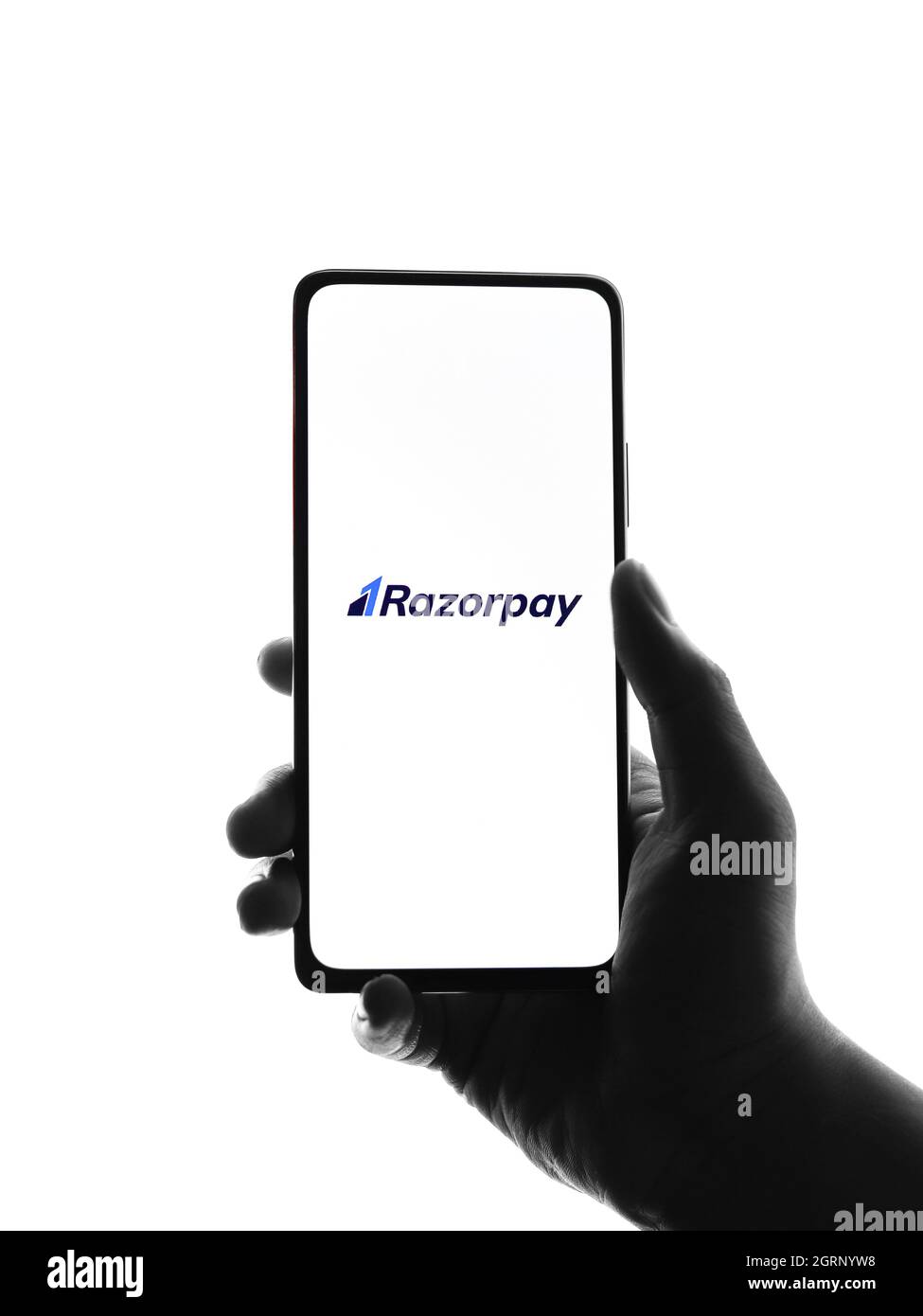 West Bangal, India - September 28, 2021 : Razorpay logo on phone screen ...