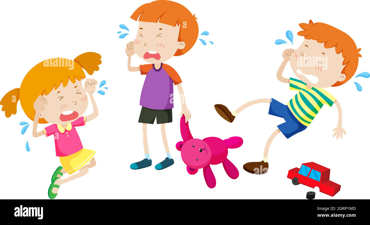 Child crying and car Cut Out Stock Images & Pictures - Alamy