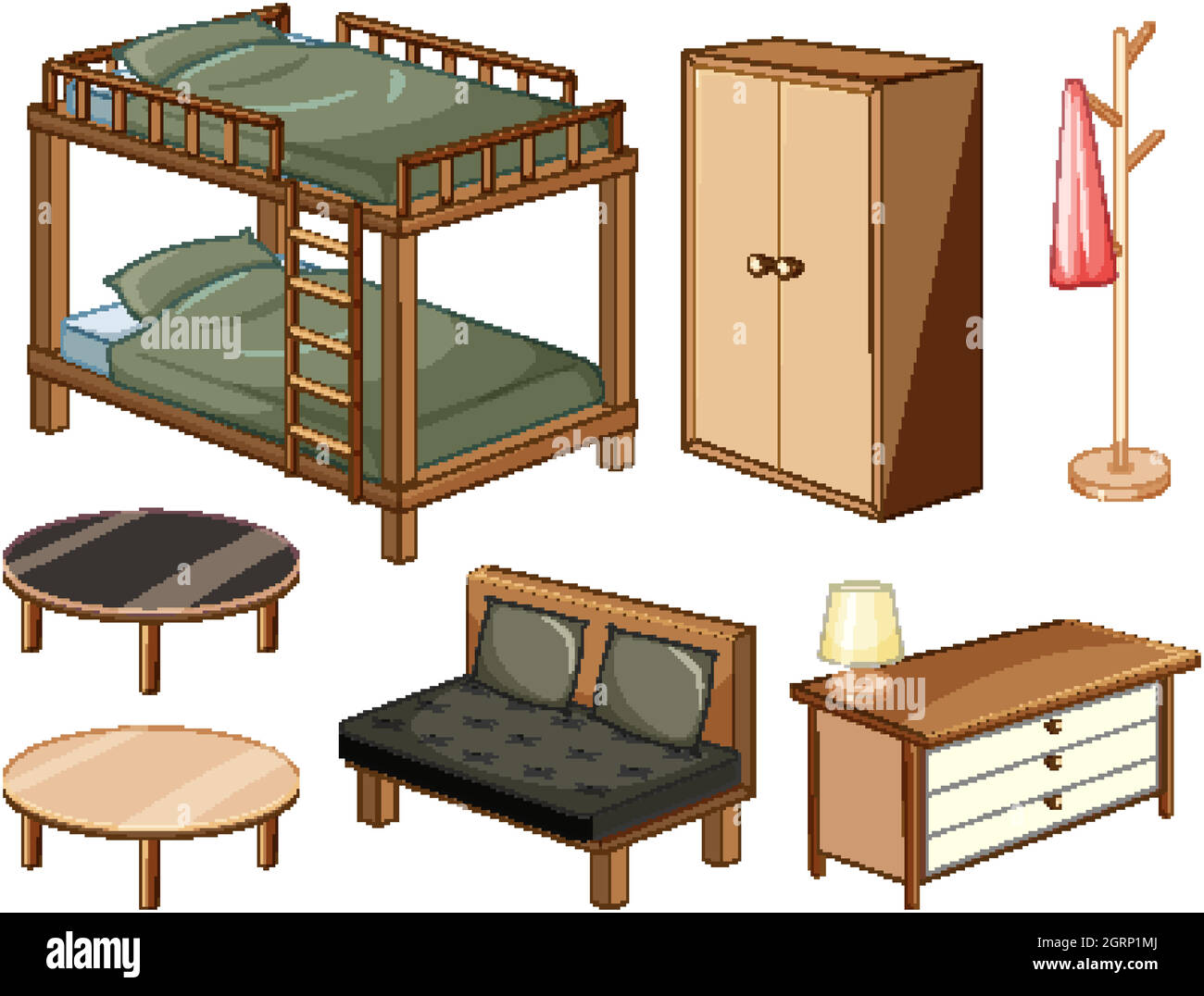 Objects isolated on white Stock Vector Images - Alamy