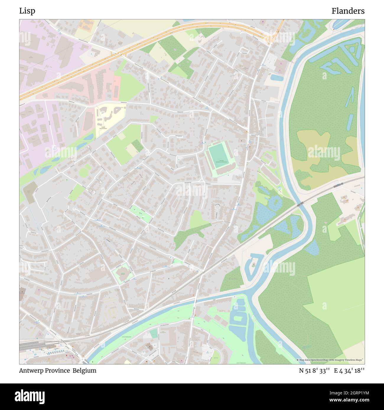 Lisp, Antwerp Province, Belgium, Flanders, N 51 8' 33'', E 4 34' 18 ...
