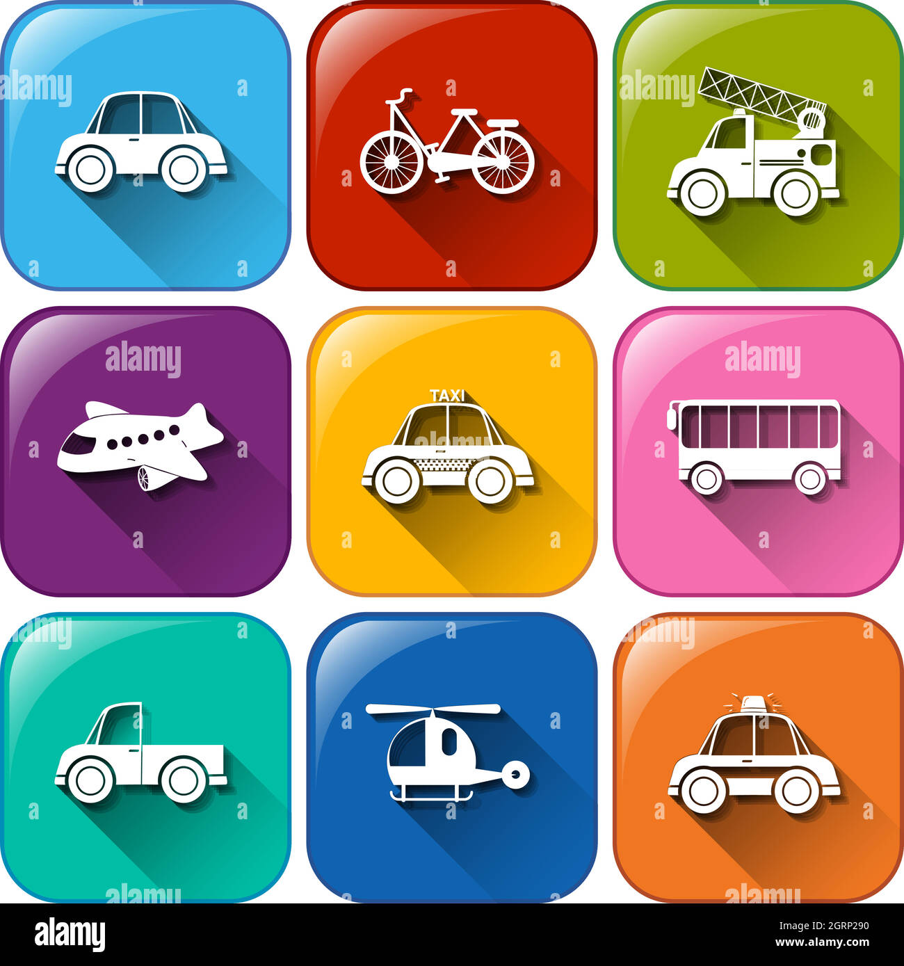 Different types vehicles illustration hi-res stock photography and ...