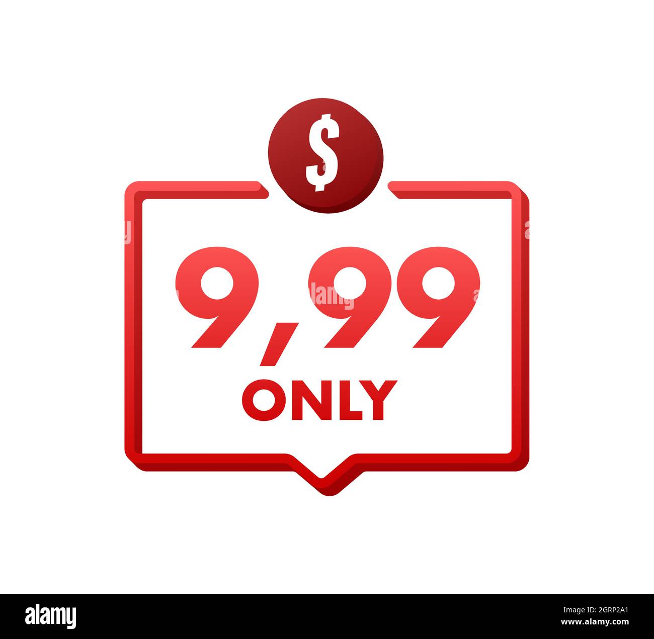 Discount sticker. Template with 99 only. Vector template design. Sale ...