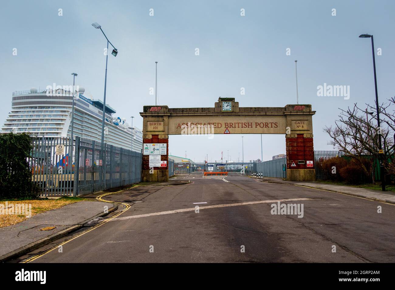 Associated British Ports entrance Gate 8 berth 101 at port of ...