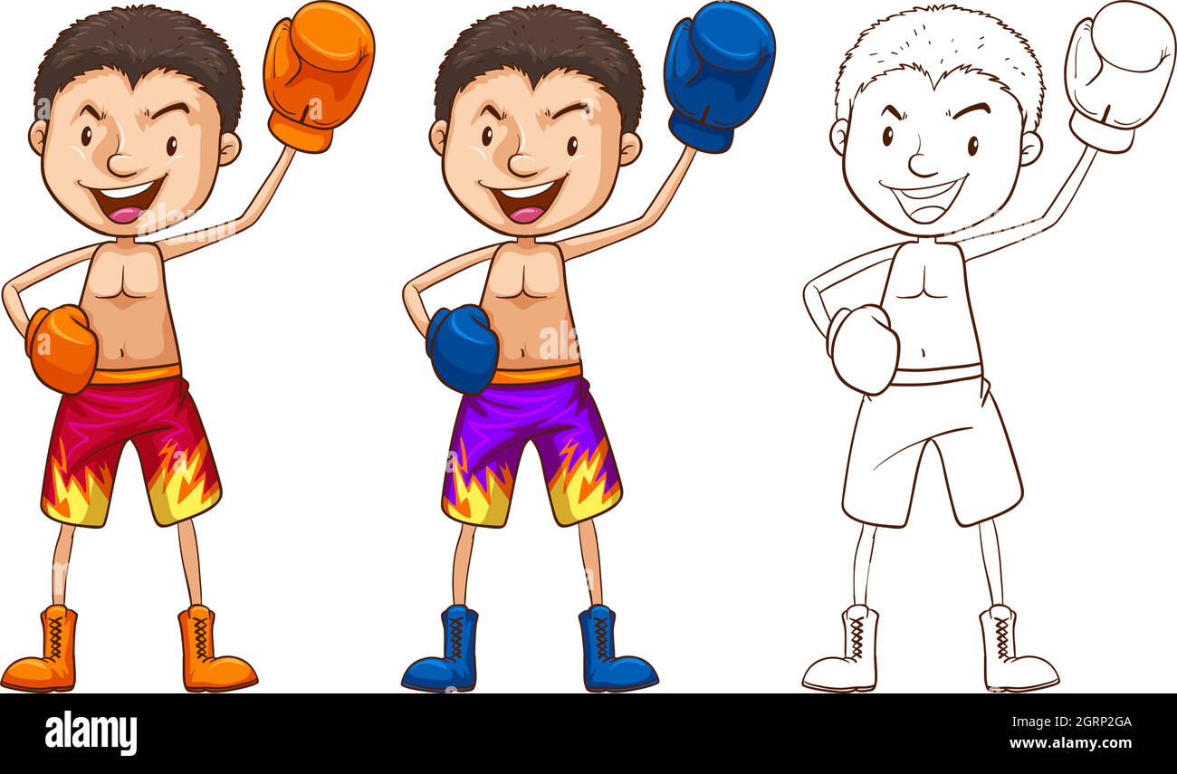 Athlete doodle Stock Vector Images - Alamy