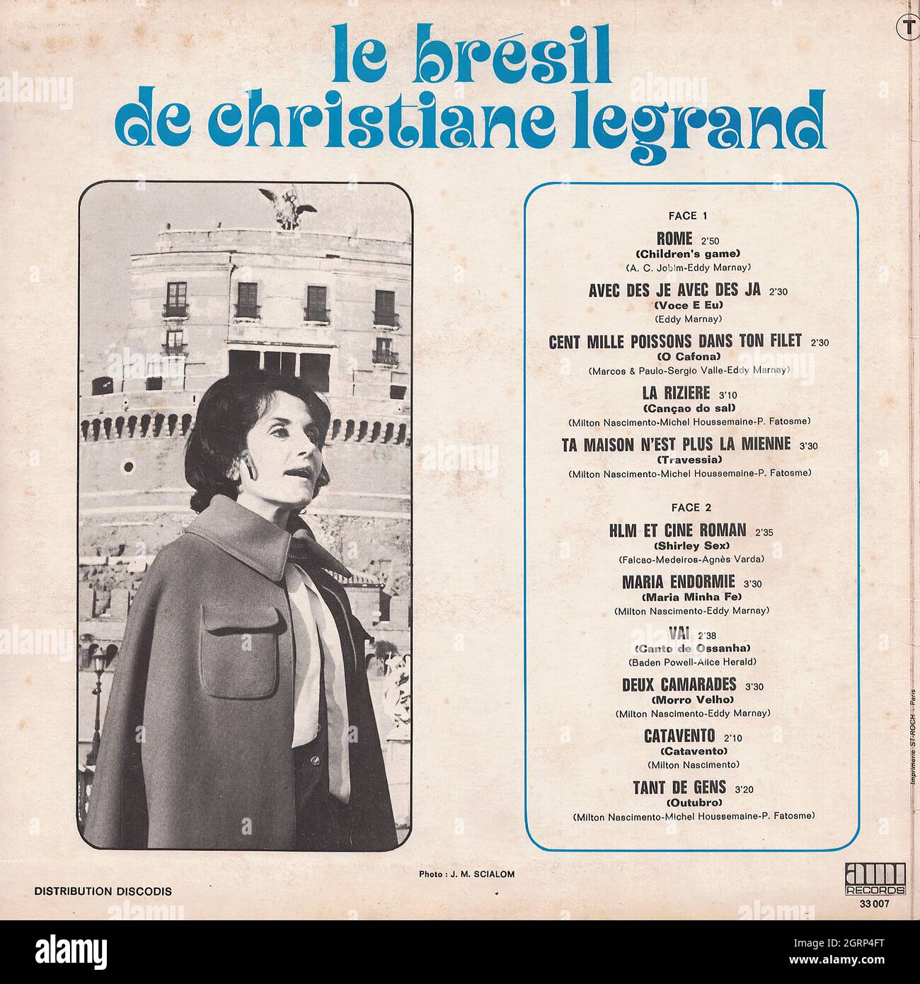 Christiane Legrand - Le Brésil de Christiane Legrand (back cover ...