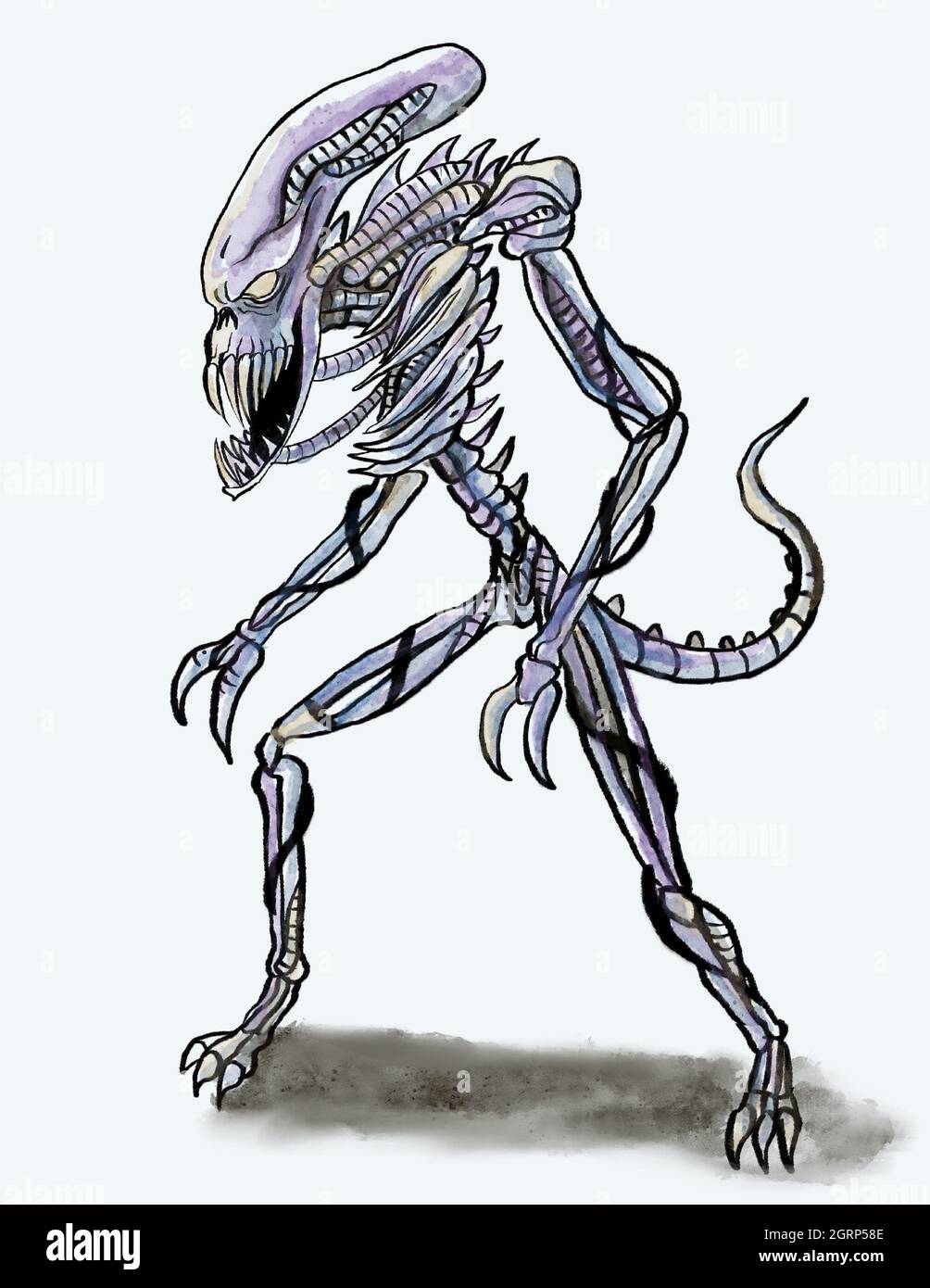 Creepy Alien Drawing