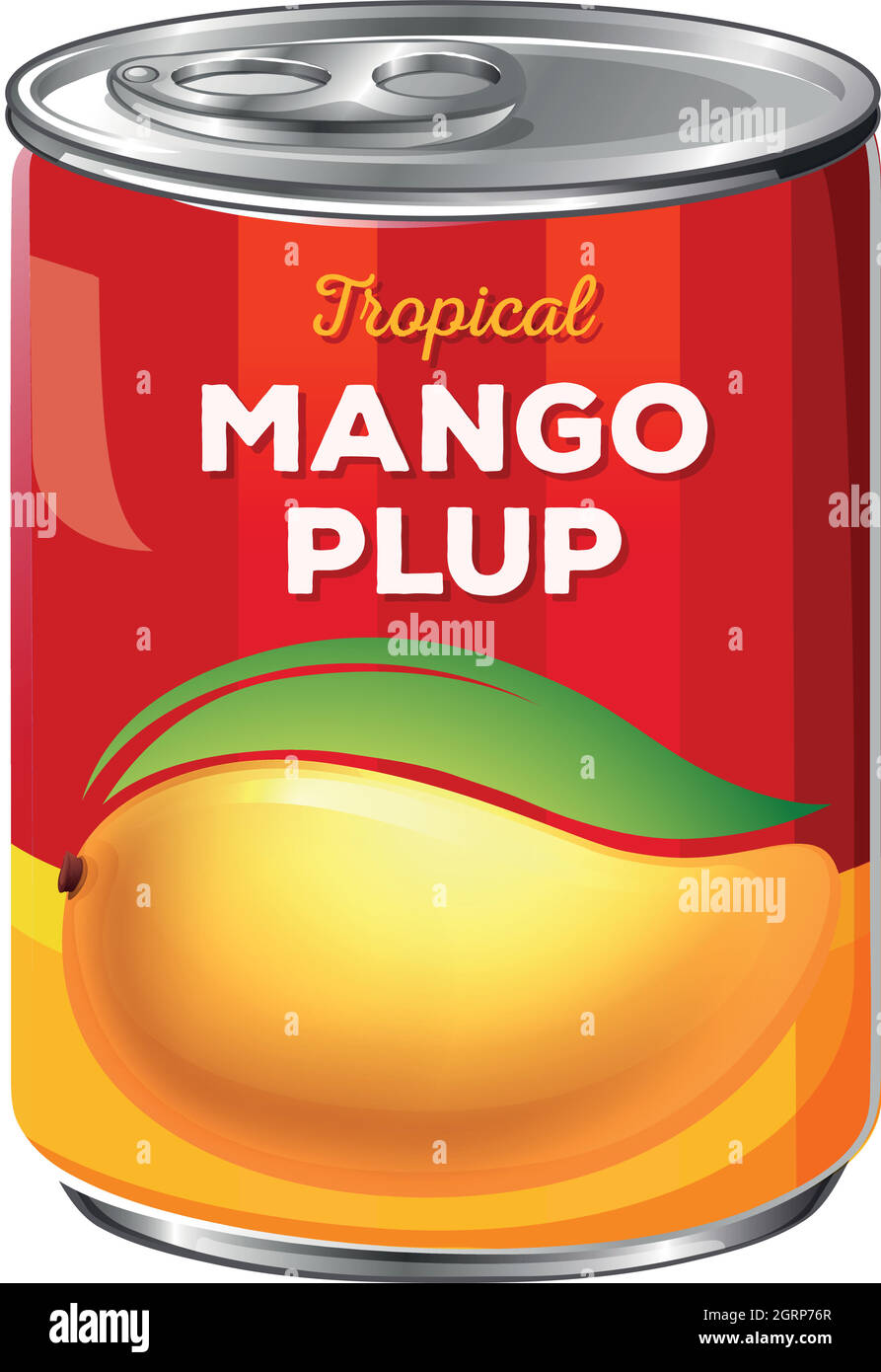 A Can of Mango Plup Stock Vector Image & Art - Alamy