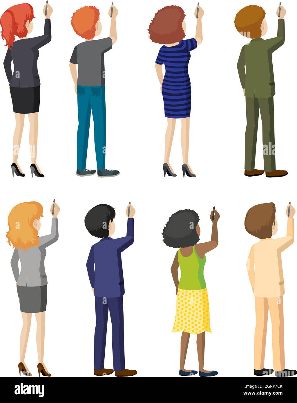 Woman writing clipart hi-res stock photography and images - Alamy