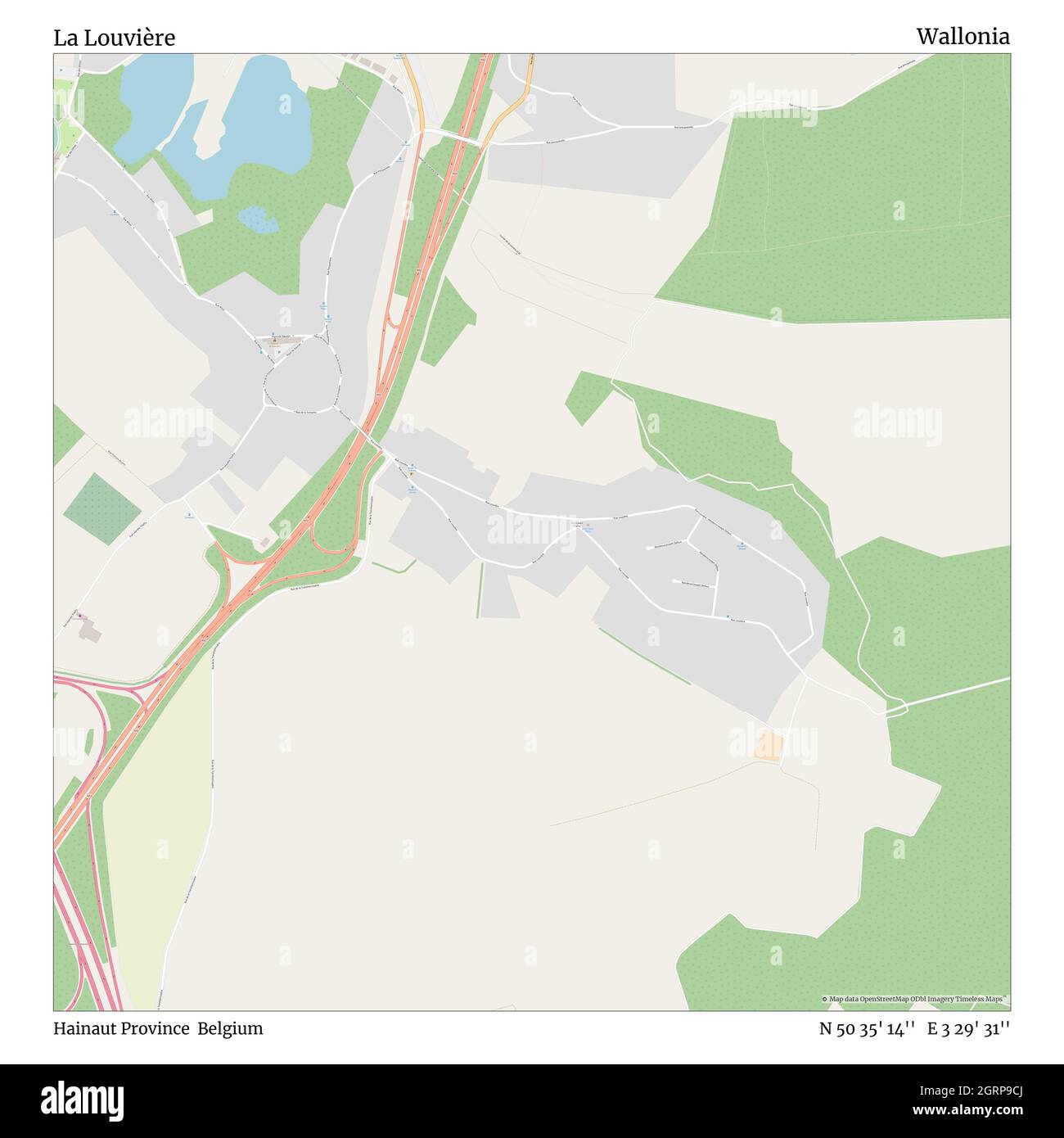La louviere map hi-res stock photography and images - Alamy
