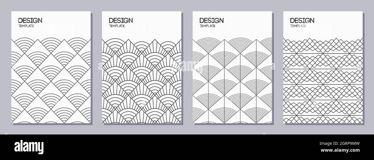 Set of flyer, posters, banners, placards, brochure design templates A6 ...