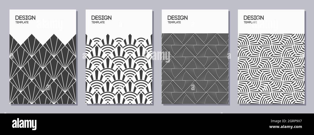 Set of flyer, posters, banners, placards, brochure design templates A6 ...