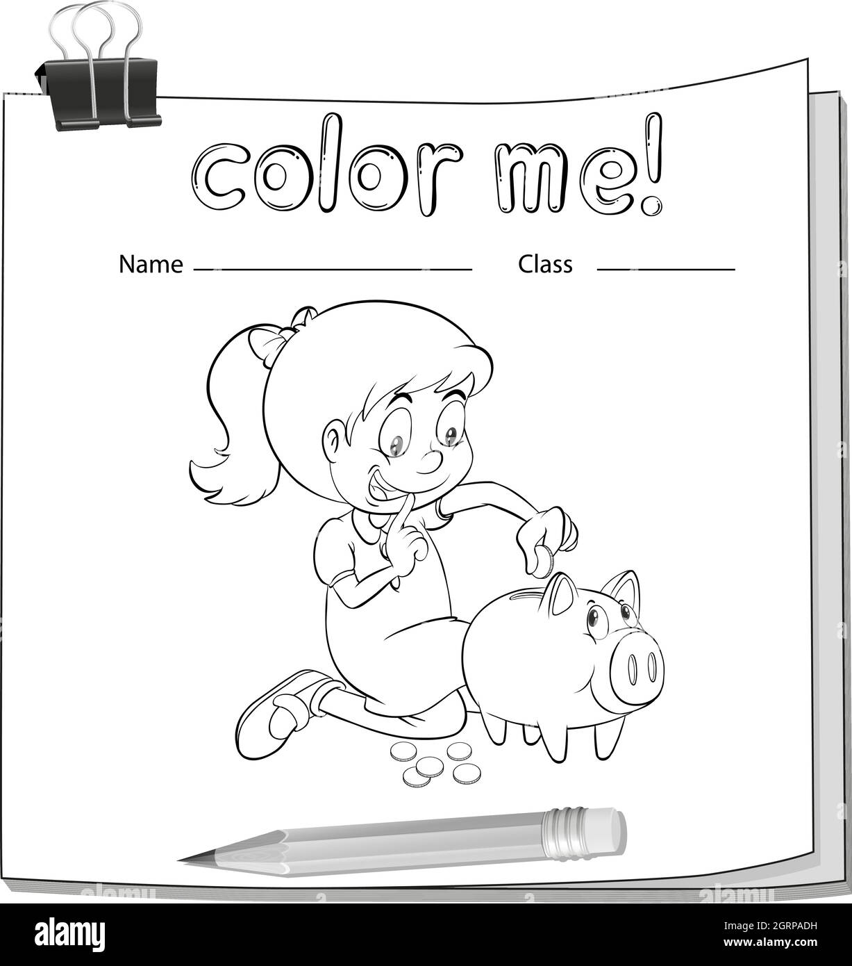 Saving money education Stock Vector Images - Alamy