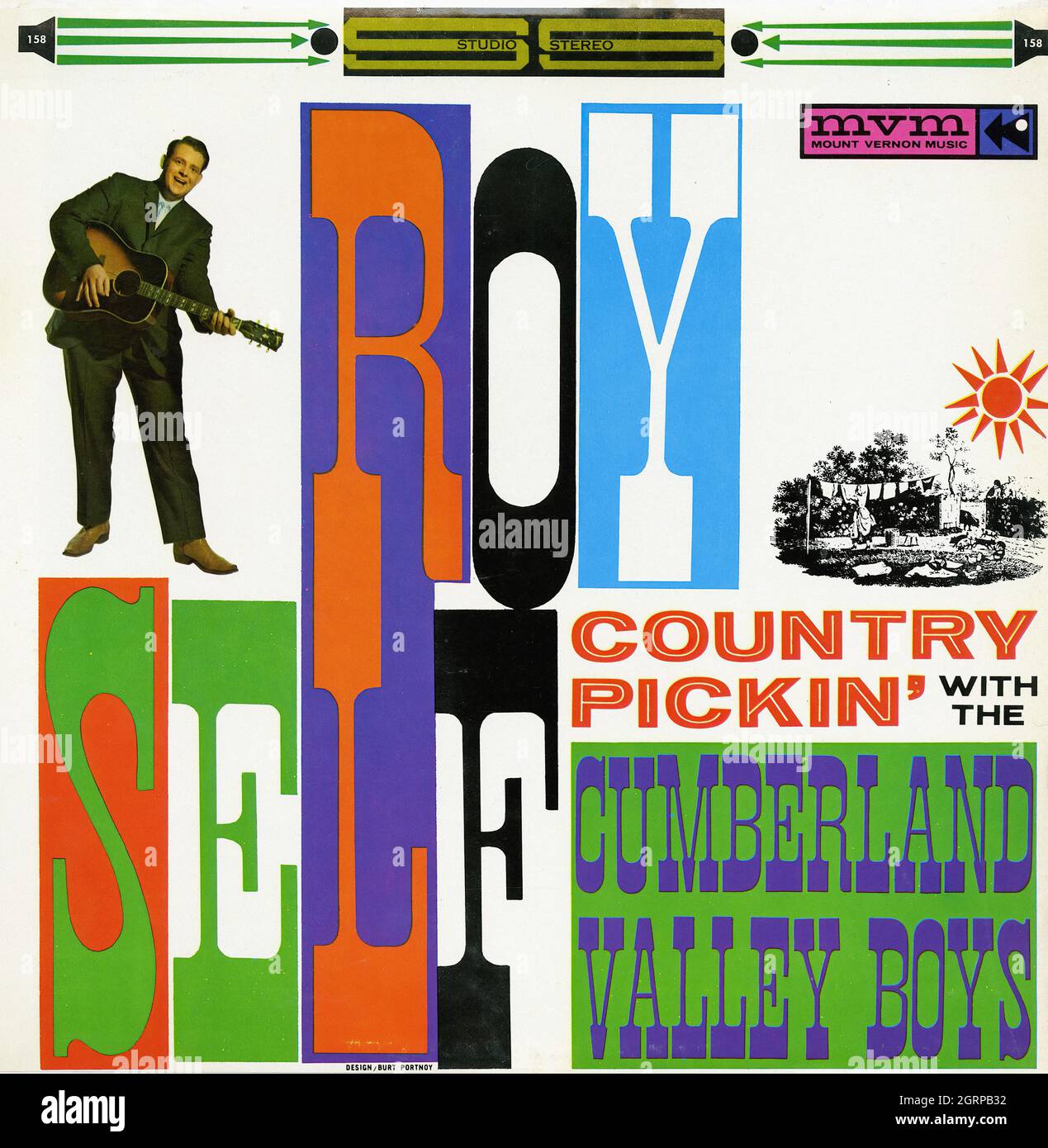 Roy Self - Country Pickin' - Vintage Country Music Album Stock Photo ...