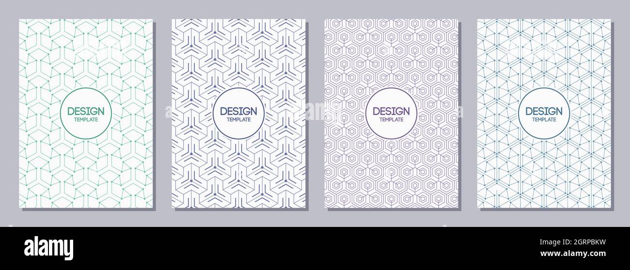 Set of flyers, posters, banners, placards, brochure design templates A6 ...