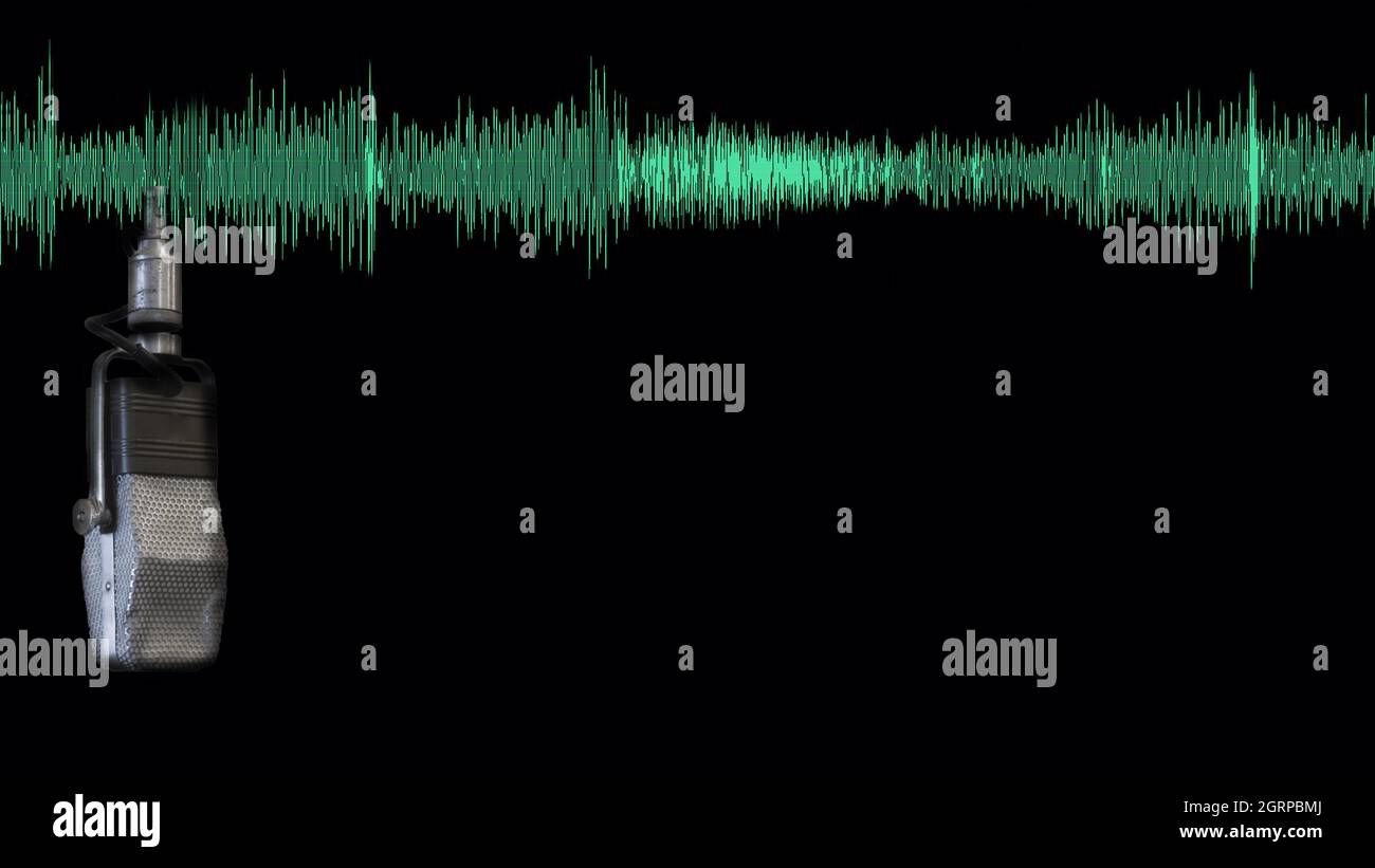Audio waveform hi-res stock photography and images - Alamy