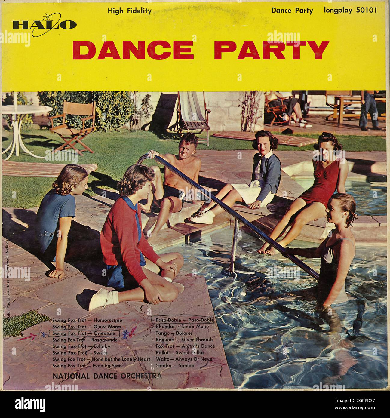 Dance Party - Vintage Vinyl Album Stock Photo - Alamy