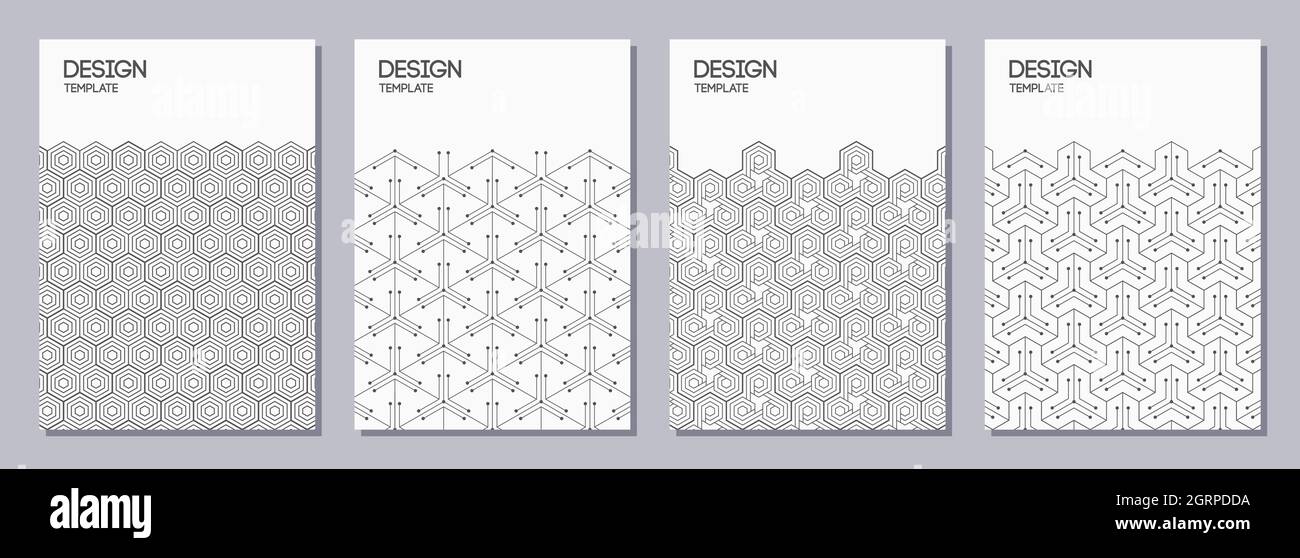 Set of flyers, posters, banners, placards, brochure design templates A6 ...