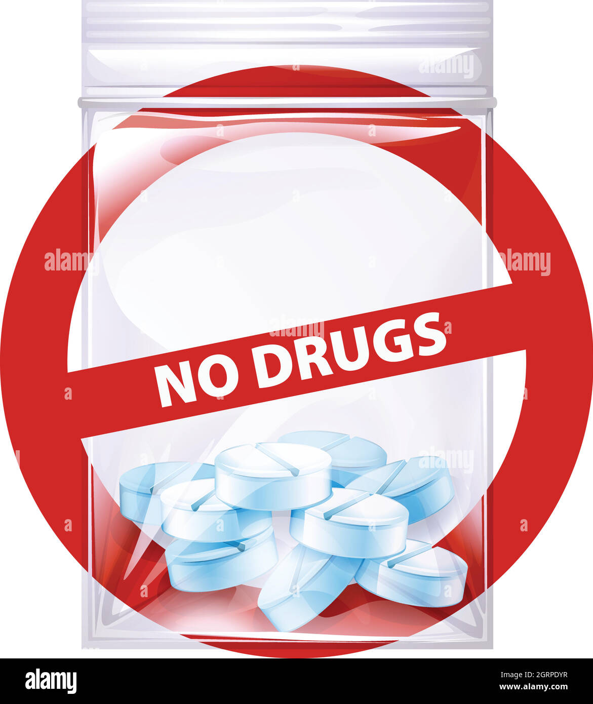 No to drugs Stock Vector Images - Alamy