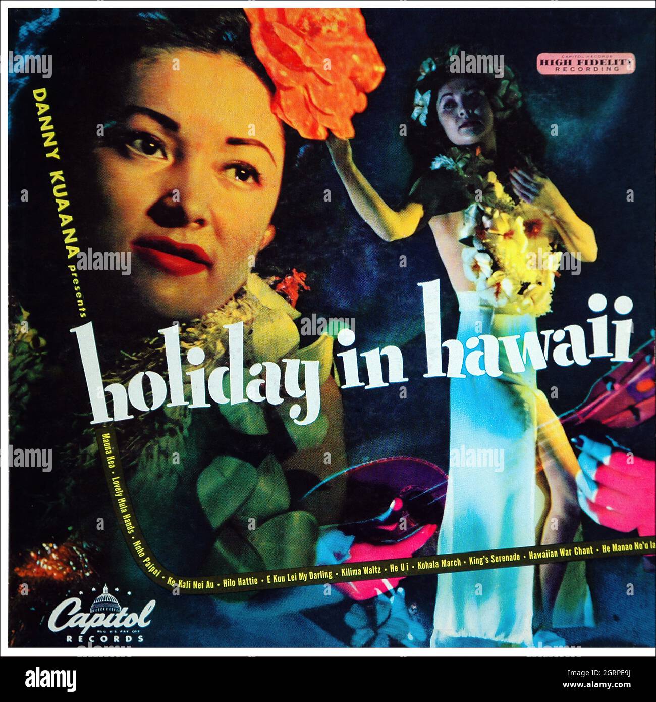Danny Kuaana - Holiday in Hawaii 1956 - Vintage Vinyl 33 rpm record ...