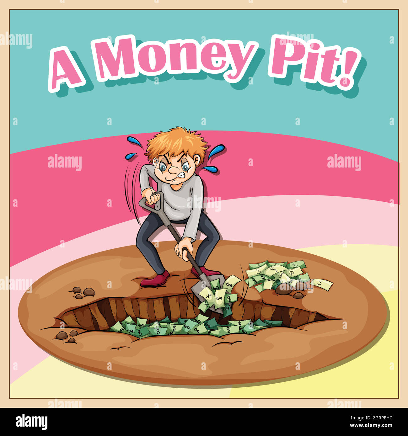 Old saying a money pit Stock Vector Image & Art - Alamy