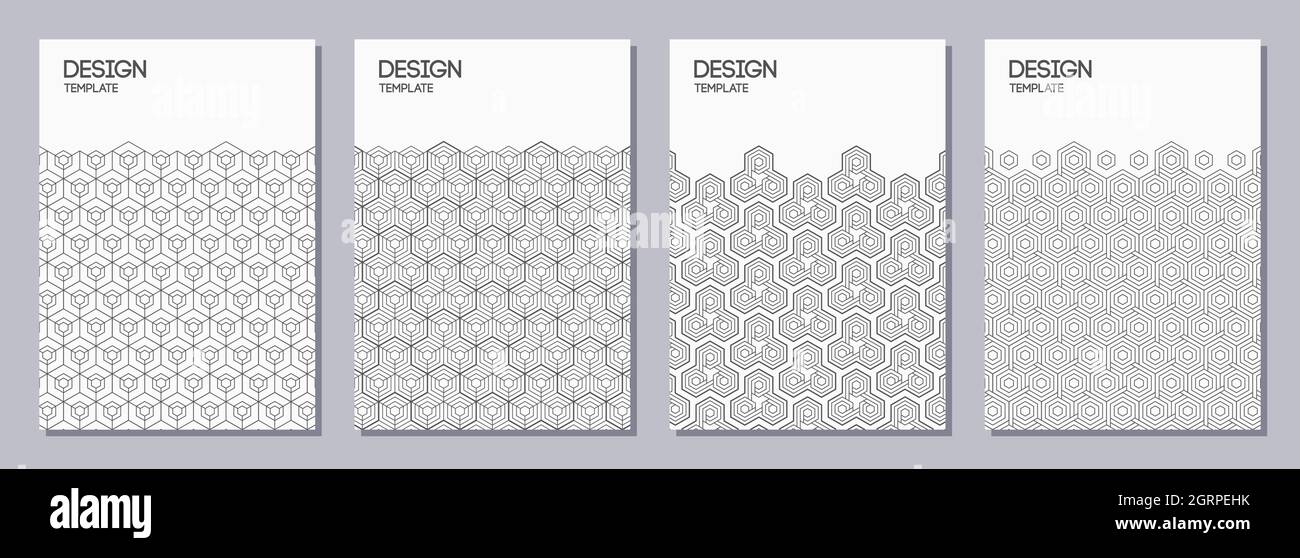 Set of flyers, posters, banners, placards, brochure design templates A6 ...