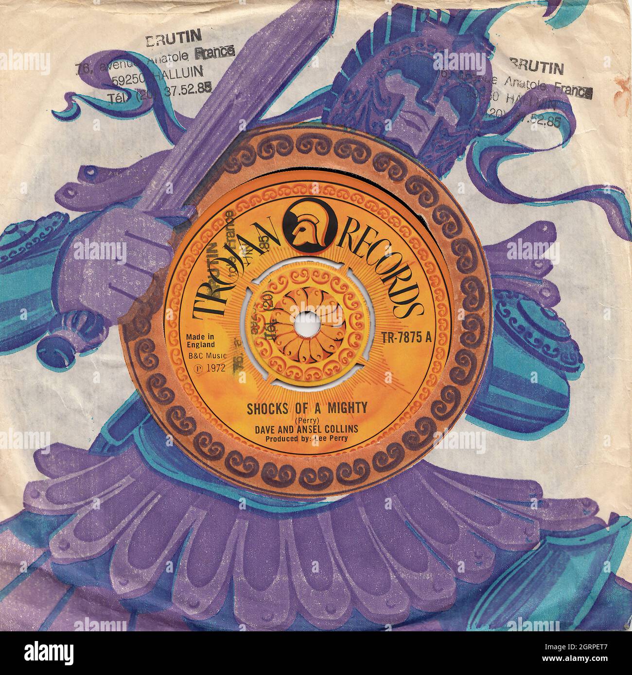 Dave and Ansel Collins - Shocks of a mighty 45rpm - Vintage Vinyl ...