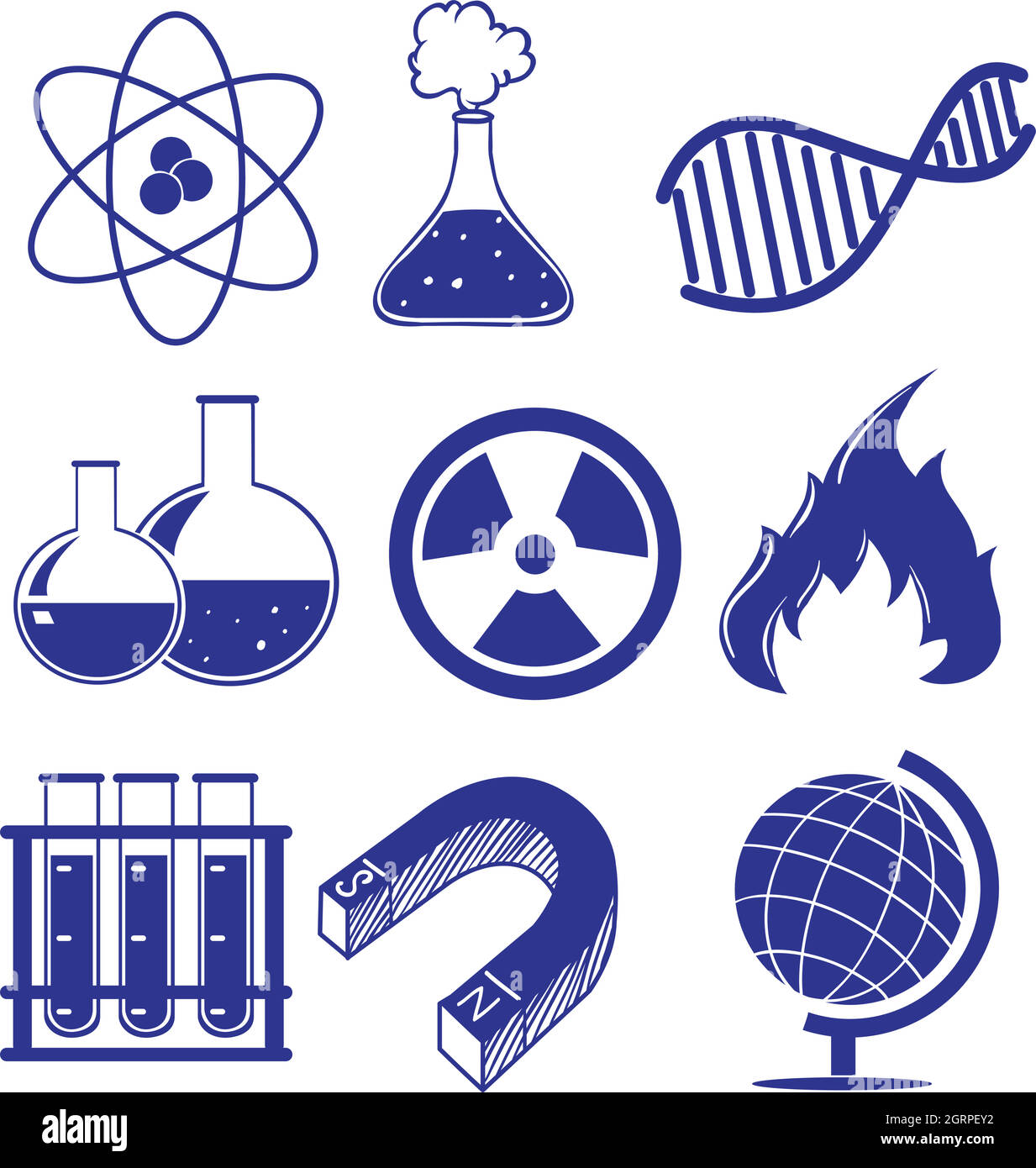 Science doodle Stock Vector Images - Alamy