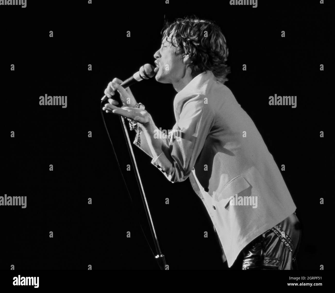Mick Jagger, frontman for The Rolling Stones in concert at Atlanta's ...