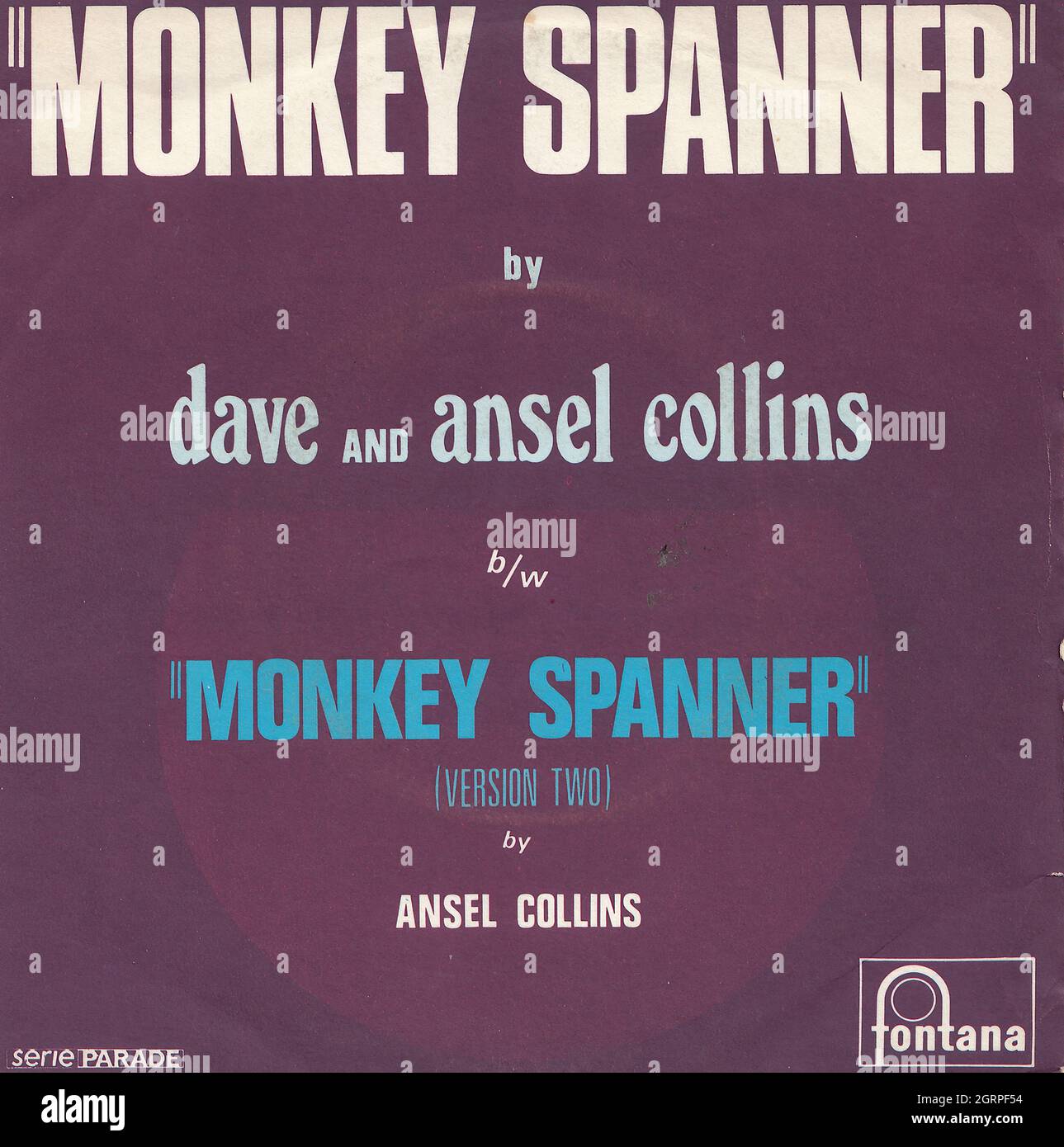 Dave and Ansel Collins - Monkey spanner 45rpm - Vintage Vinyl Record ...