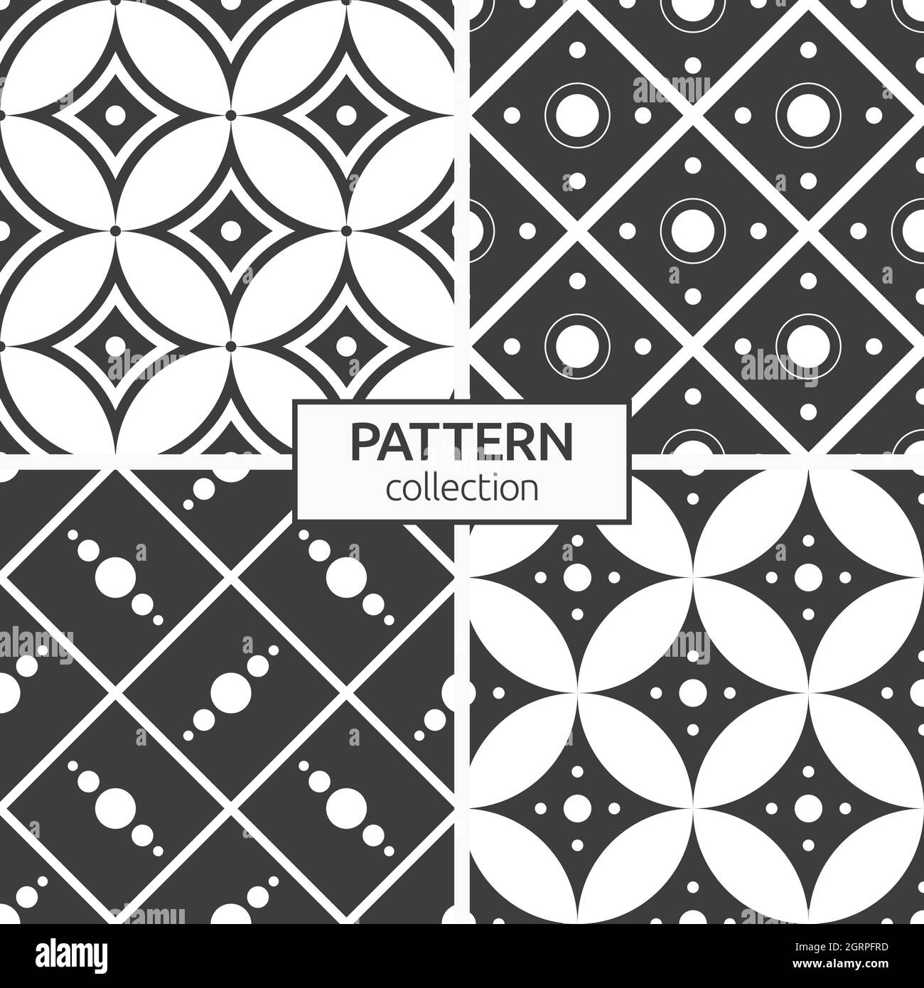 Flat rounded tiles Stock Vector Images - Alamy