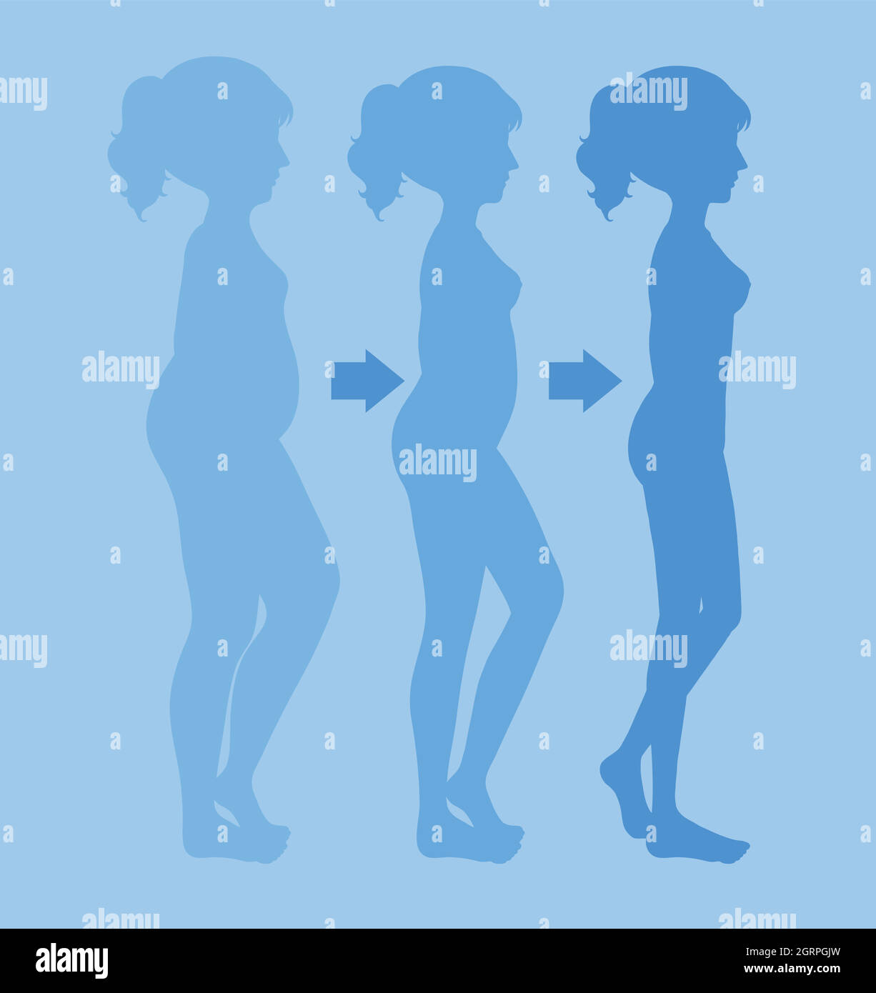 Losing weight healthy diet Stock Vector Images - Alamy