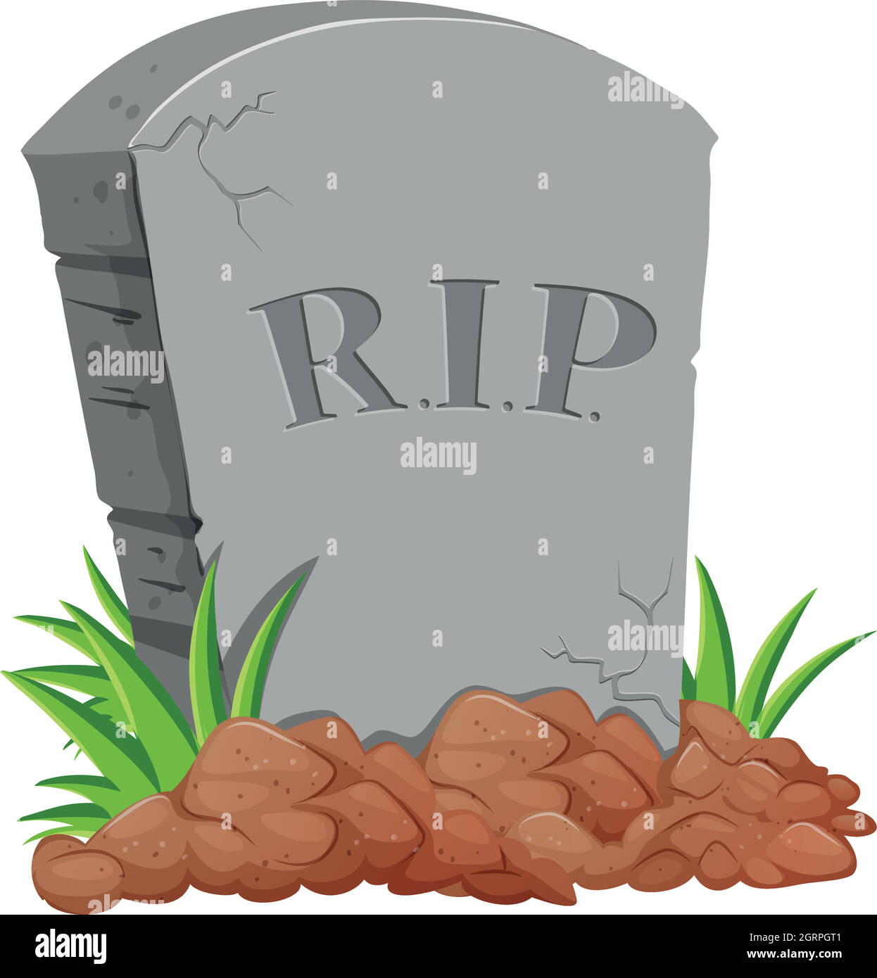 White grave stone Stock Vector Images - Alamy