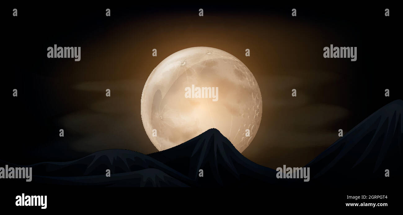 Picture of a full moon hi-res stock photography and images - Alamy