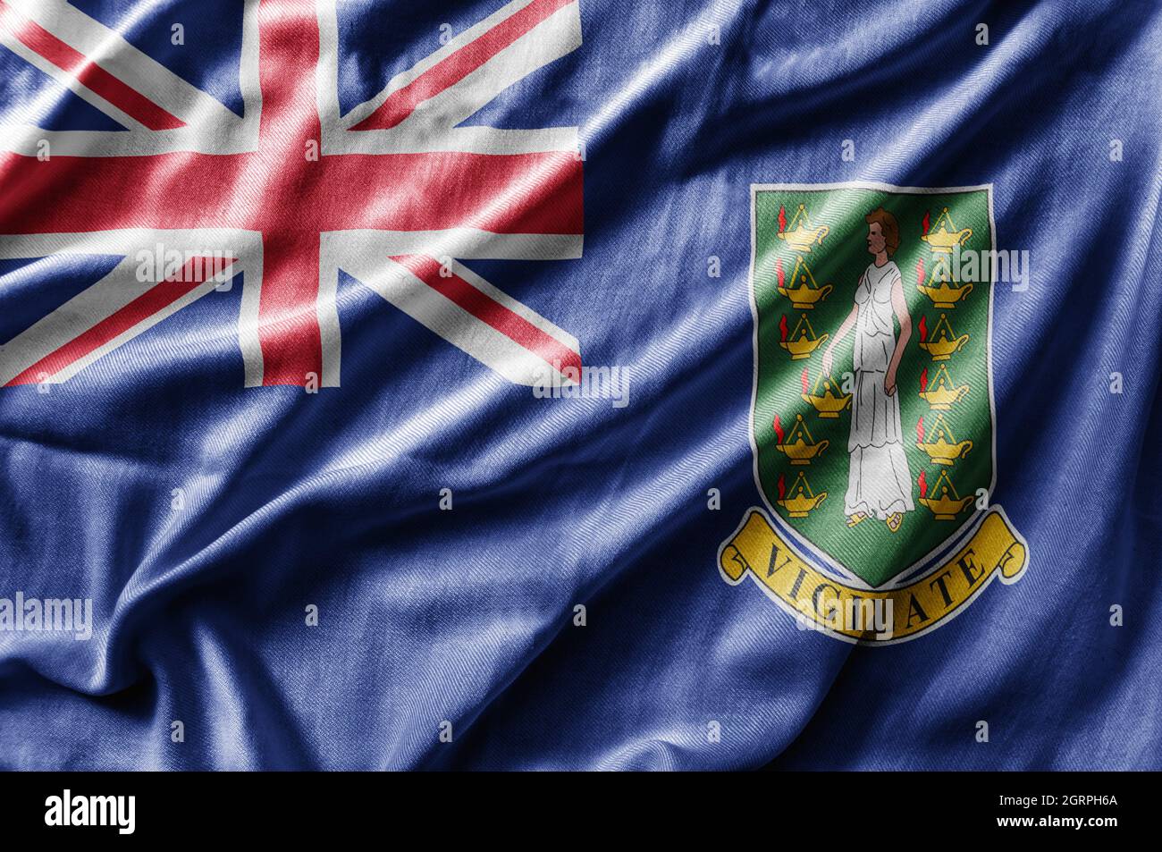 Waving detailed national country flag of British Virgin Islands Stock ...