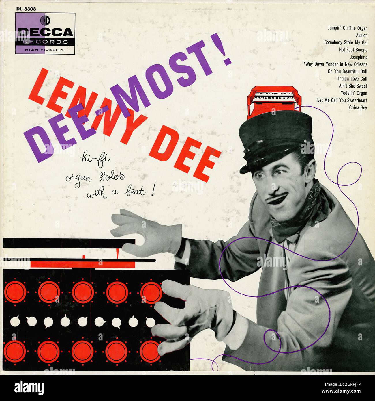 Lenny Dee - Dee-Most - Vintage American Comedy Vinyl Album Stock Photo ...