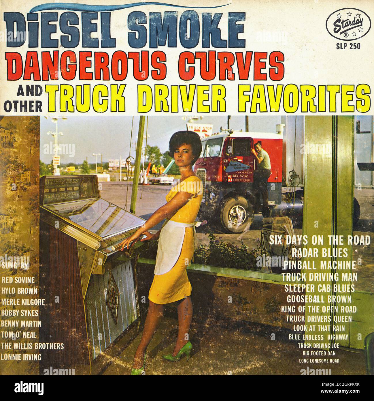 Diesel Smoke Dangerous Curves - Vintage Country Music Album Stock Photo ...