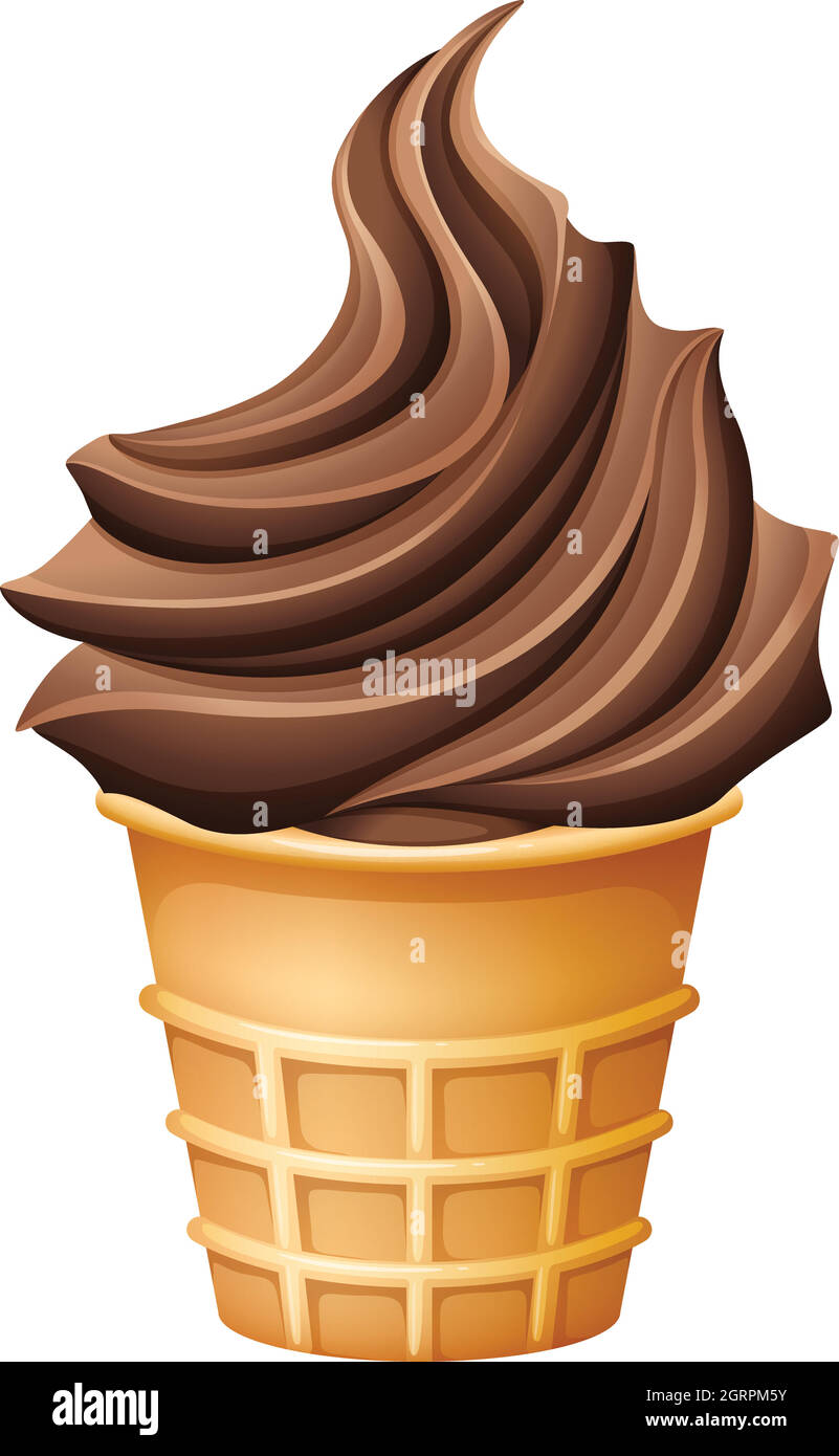 Icecream dessert close up Stock Vector Images - Alamy