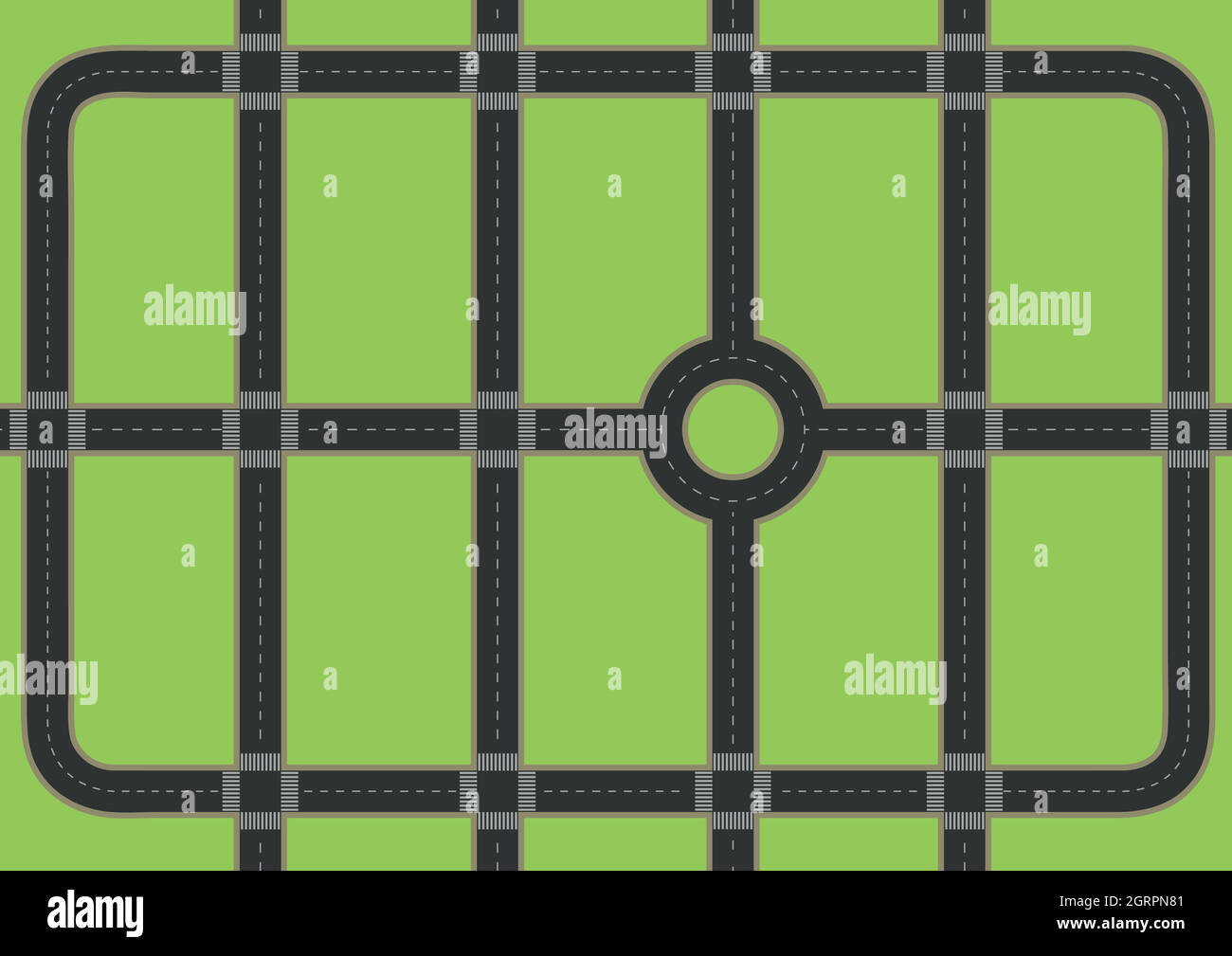 Junction of roads Stock Vector Images - Alamy