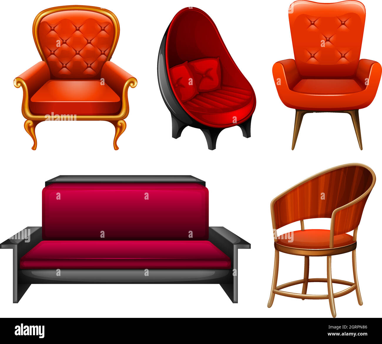 Chairs Stock Vector Images - Alamy