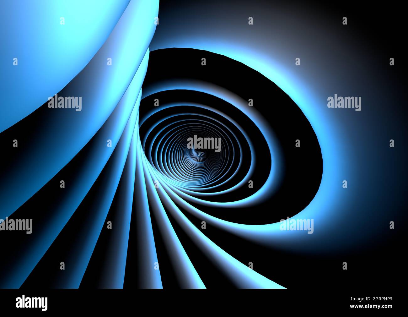 Abstract blue circle swirl background Stock Photo - Alamy